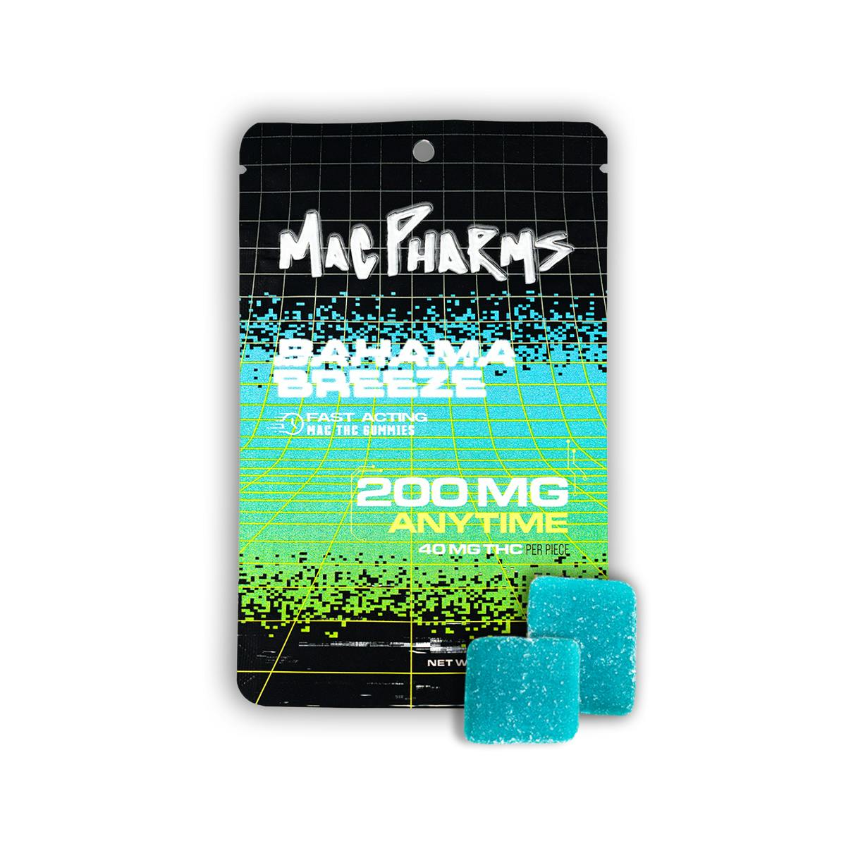 Bahama Breeze 200mg Anytime Gummies - Mac Pharms