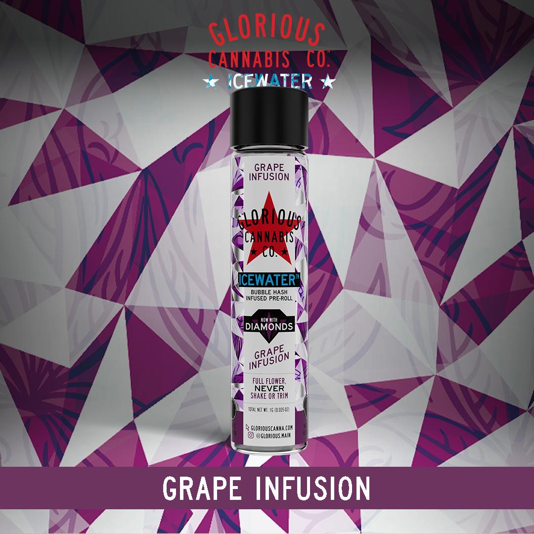 Grape Infusion 1G | Bubble Hash with Diamonds | Glorious Cannabis Co ...