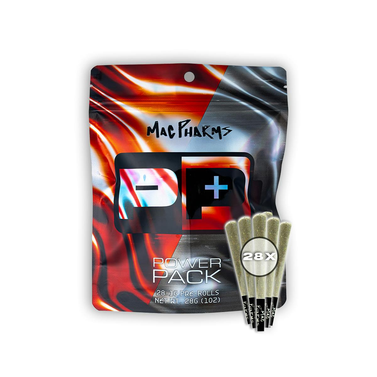 Mac Pharms | Power Pack Red | 28 - 1G Pre-Rolls - Mac Pharms