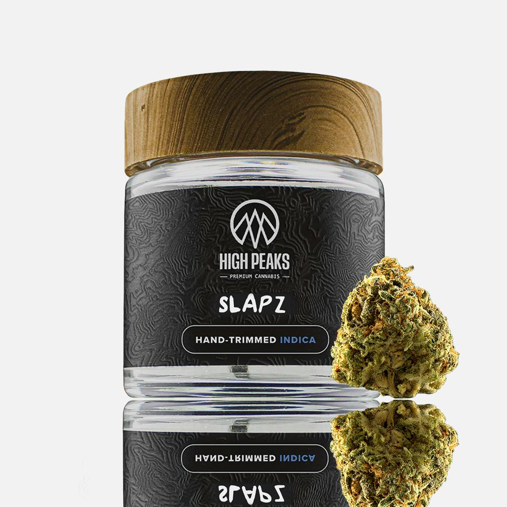 Slapz: Hand-Trimmed Flower | Indica | 3.5g | 30% THC - High Peaks