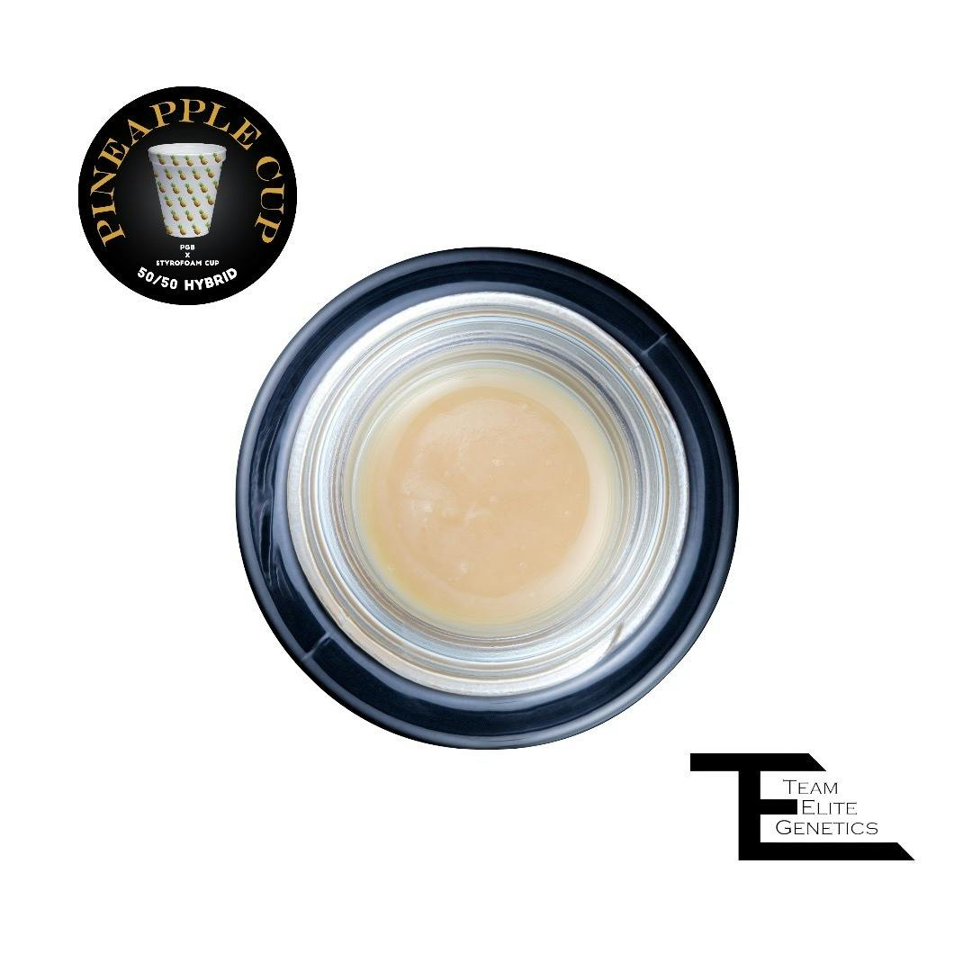 Pineapple Cup Cold Cure Live Rosin Badder - Team Elite Genetics