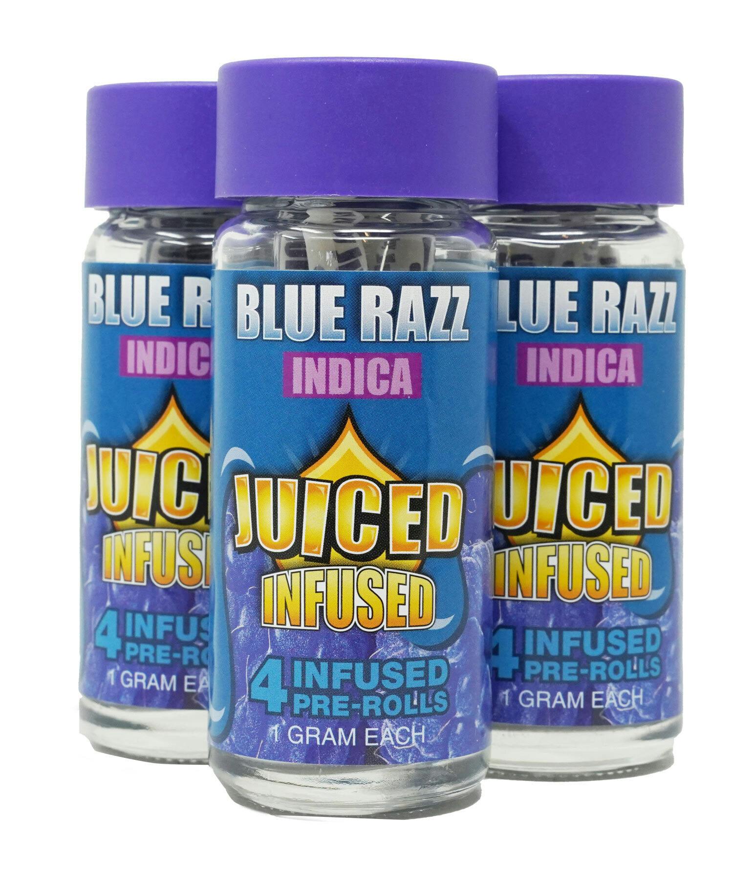 Juiced Infused Pre-Rolls | Flower, Kief & Concentrate | Blue Razz 4 ...