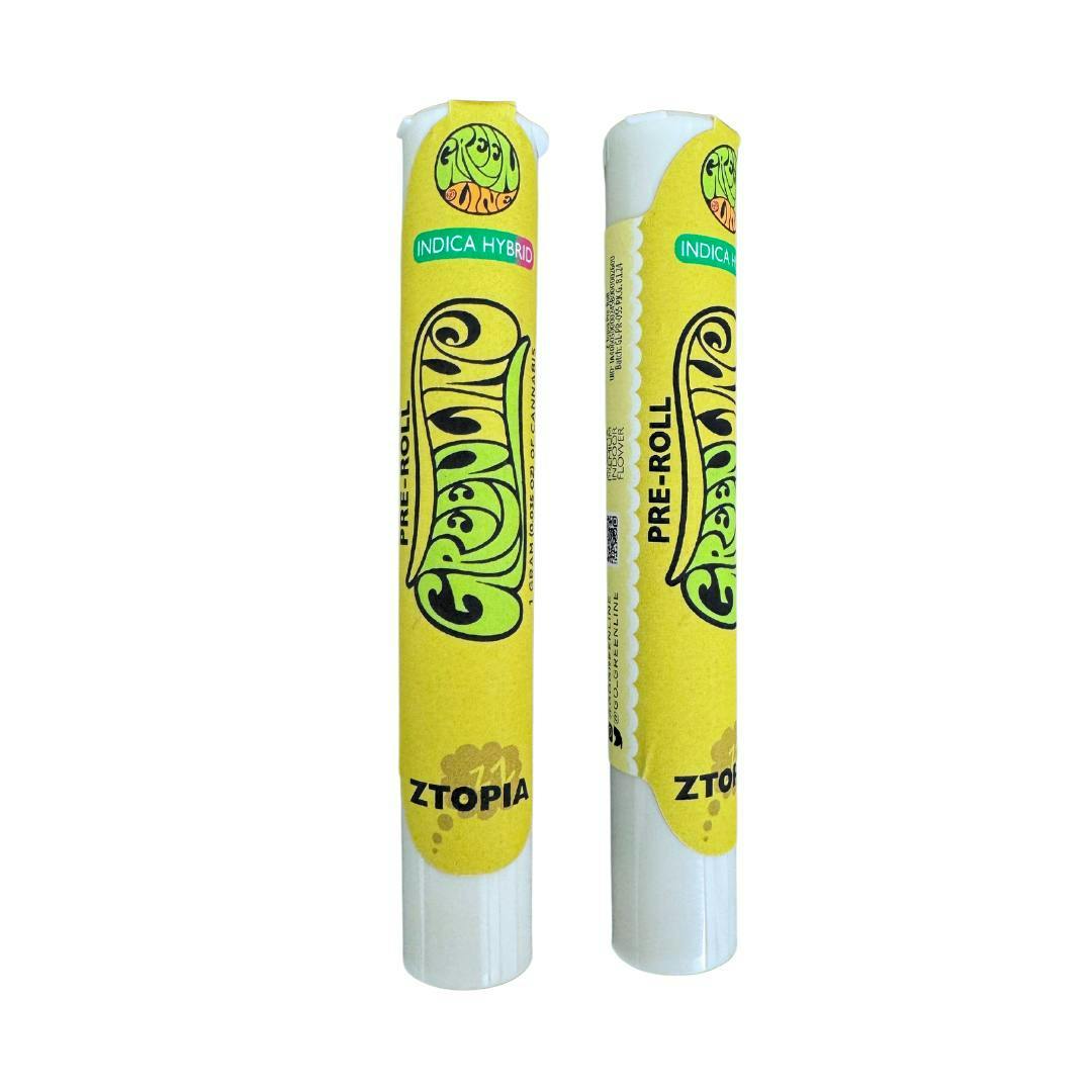 Ztopia - Indoor Flower Pre-Roll - Indica Hybrid - 1g - Greenline