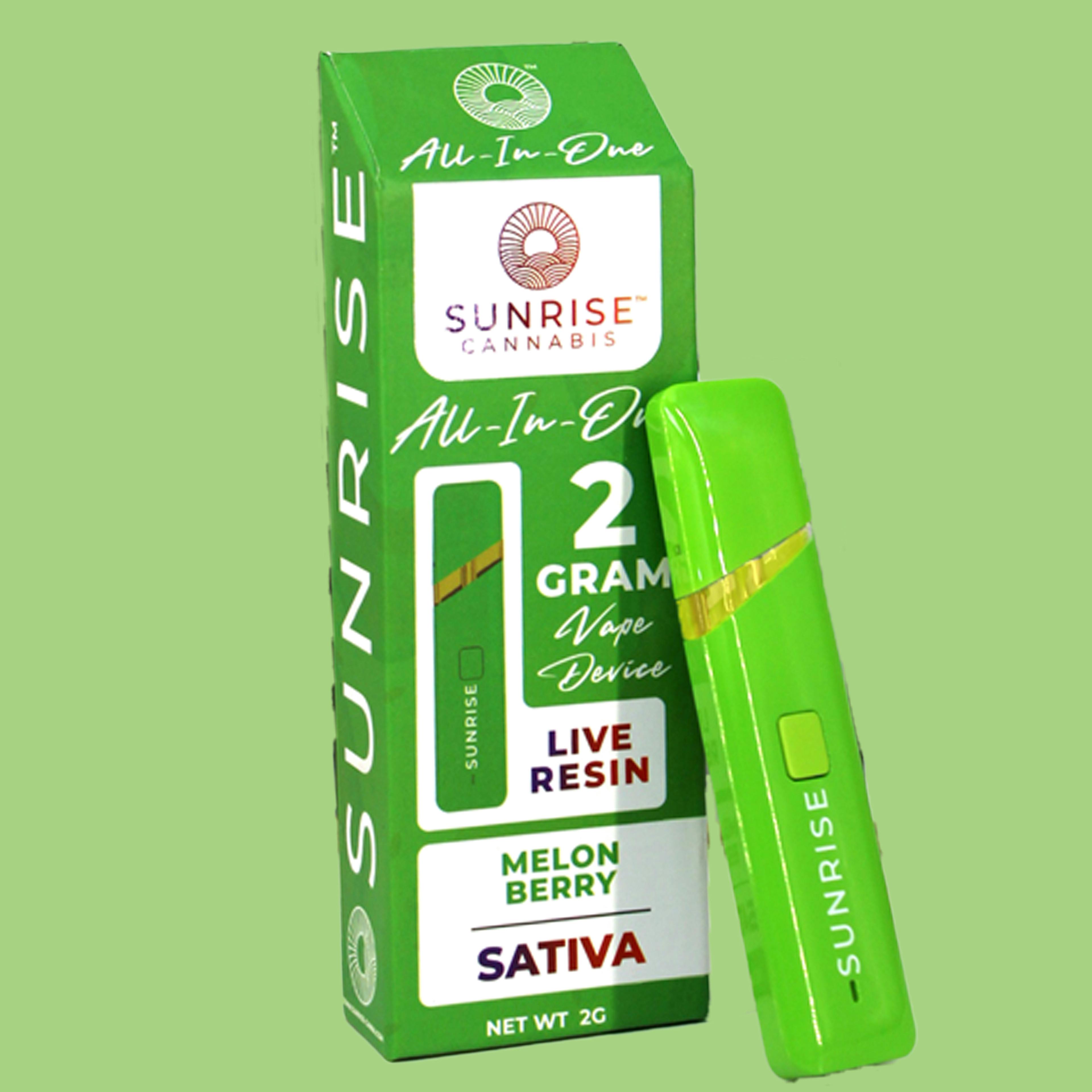 Melon Berry - 2g Live Resin Disposable Vape - Sunrise