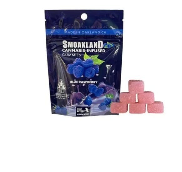 Smoakland Gummies - Blue Razberry - 100mg - Smoakland