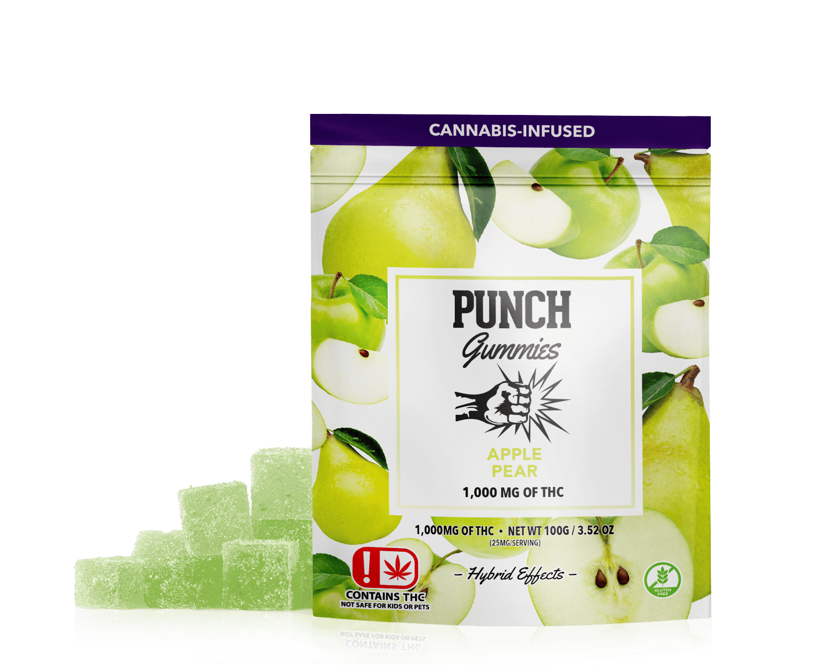 Apple Pear Extreme Gummies 1,000 (OK) - Punch Edibles & Extracts