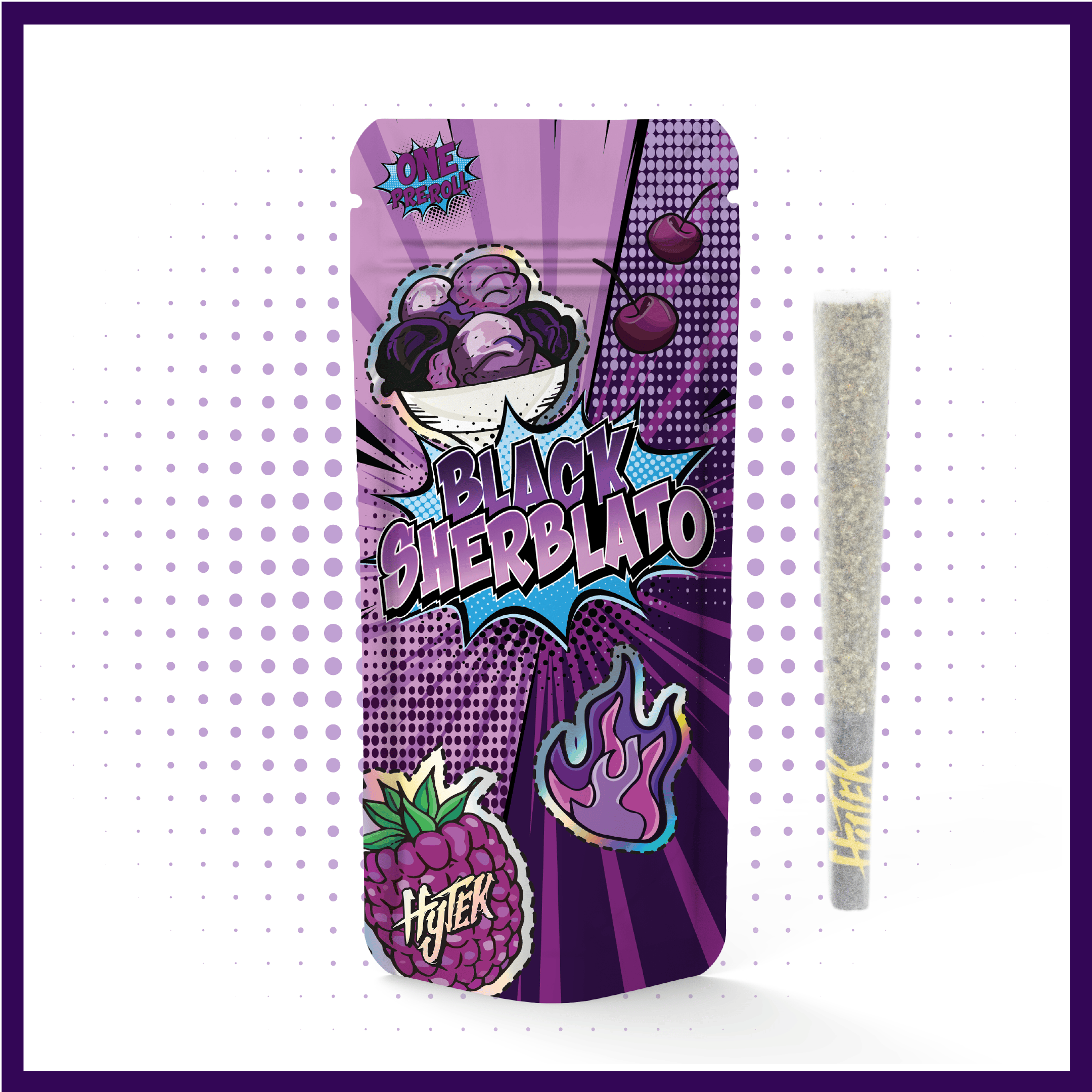 HYTEK | BLACK SHERBLATO | 1g PREROLL - Hytek