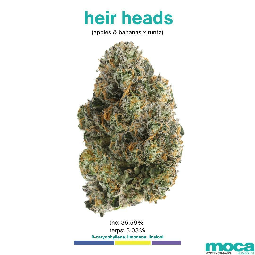 MOCA Flowers - 1/8th Mylar Bag - Heir Heads - MOCA Humboldt