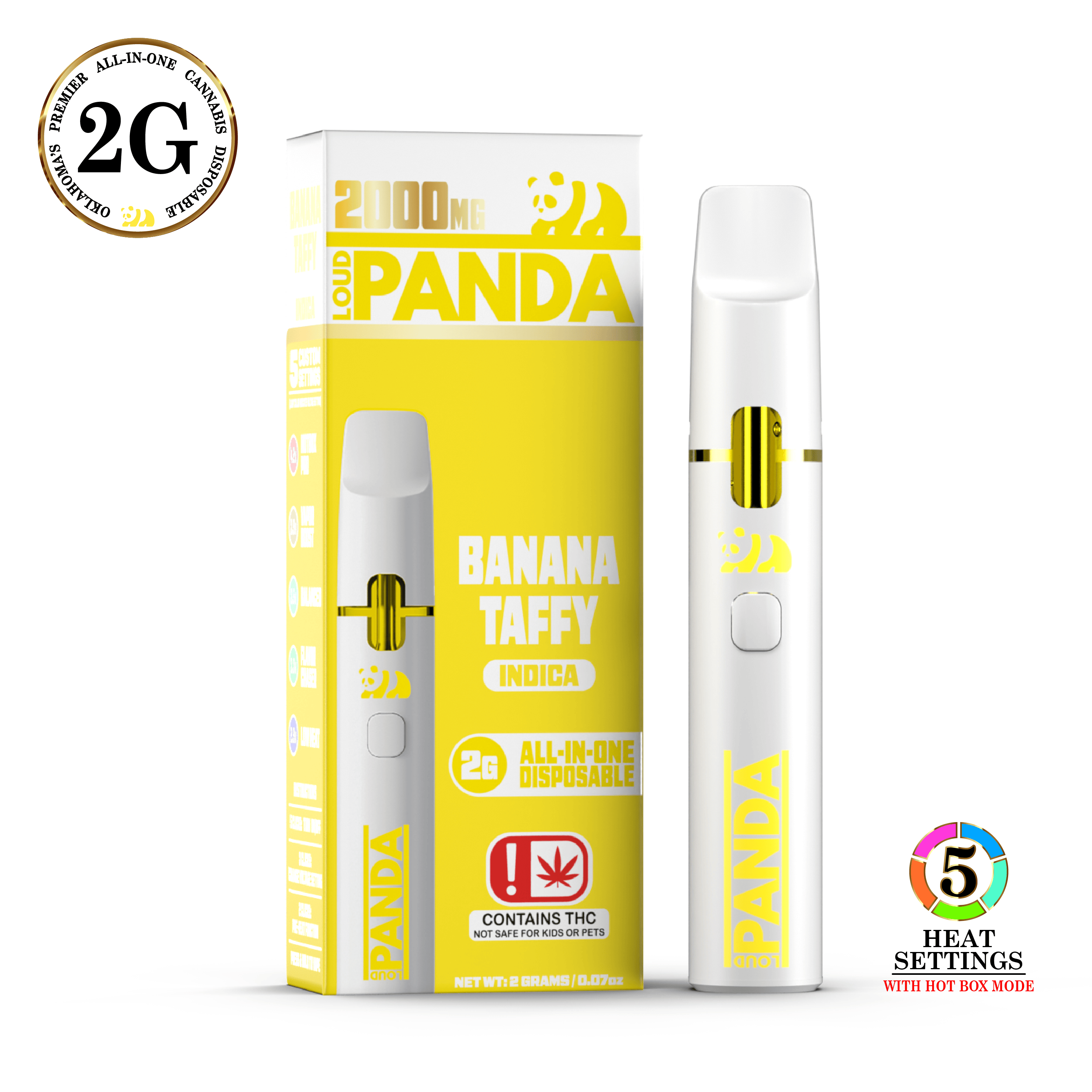 Loud Panda - Banana Taffy - 2G Disposable - Loud Panda