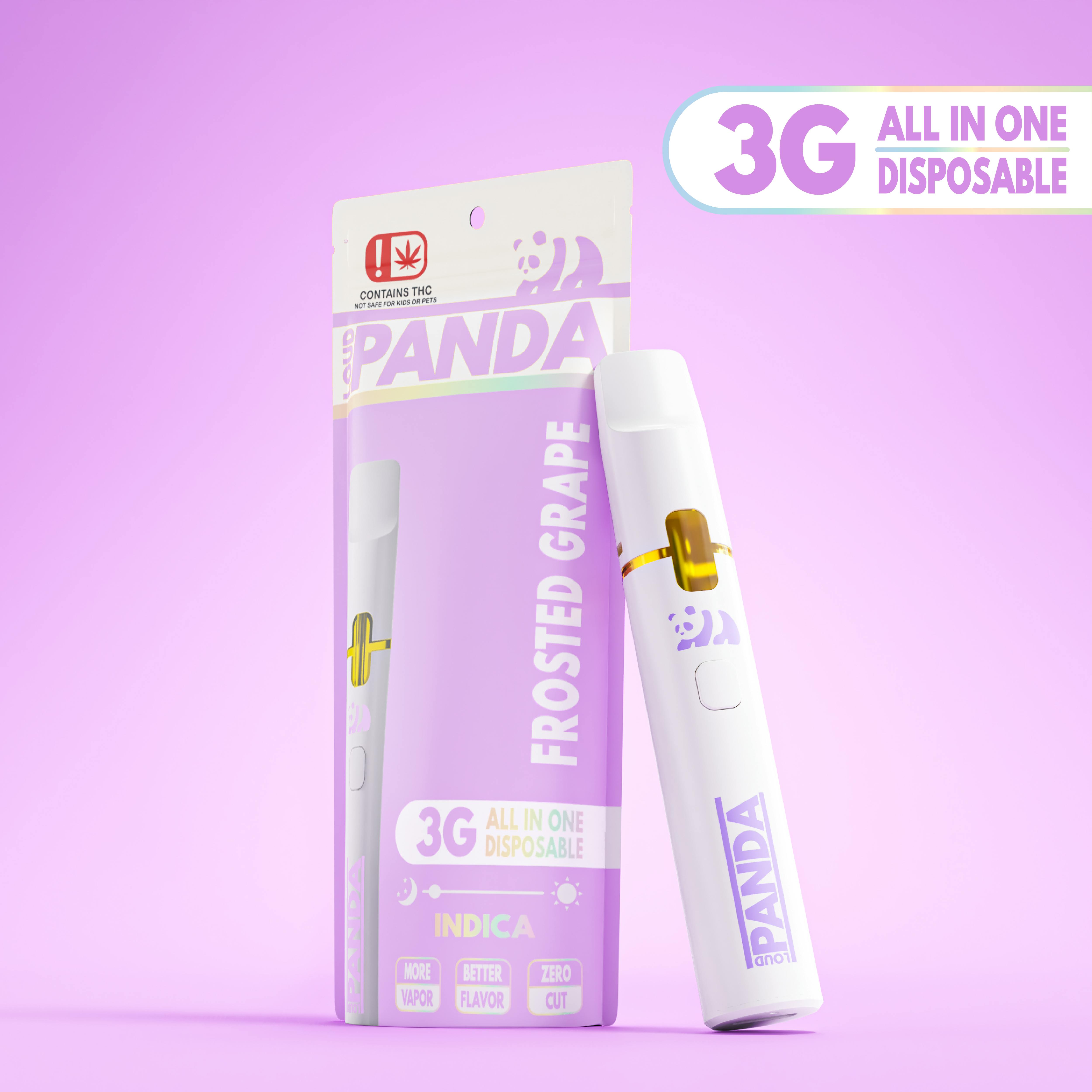 Loud Panda - Frosted Grape - 3G Disposable - Loud Panda