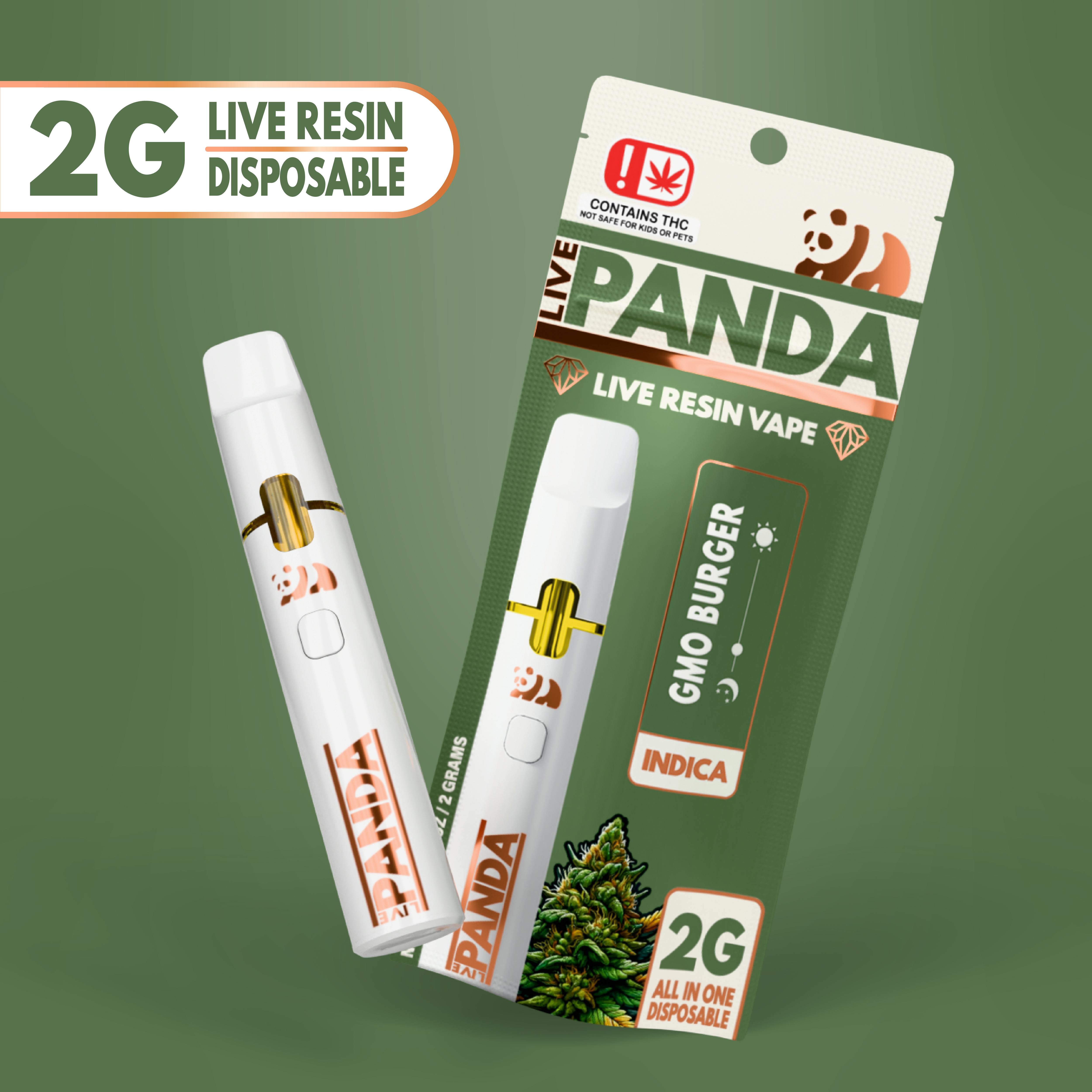 Live Panda - GMO Burger - 2G Live Resin Vape - Loud Panda