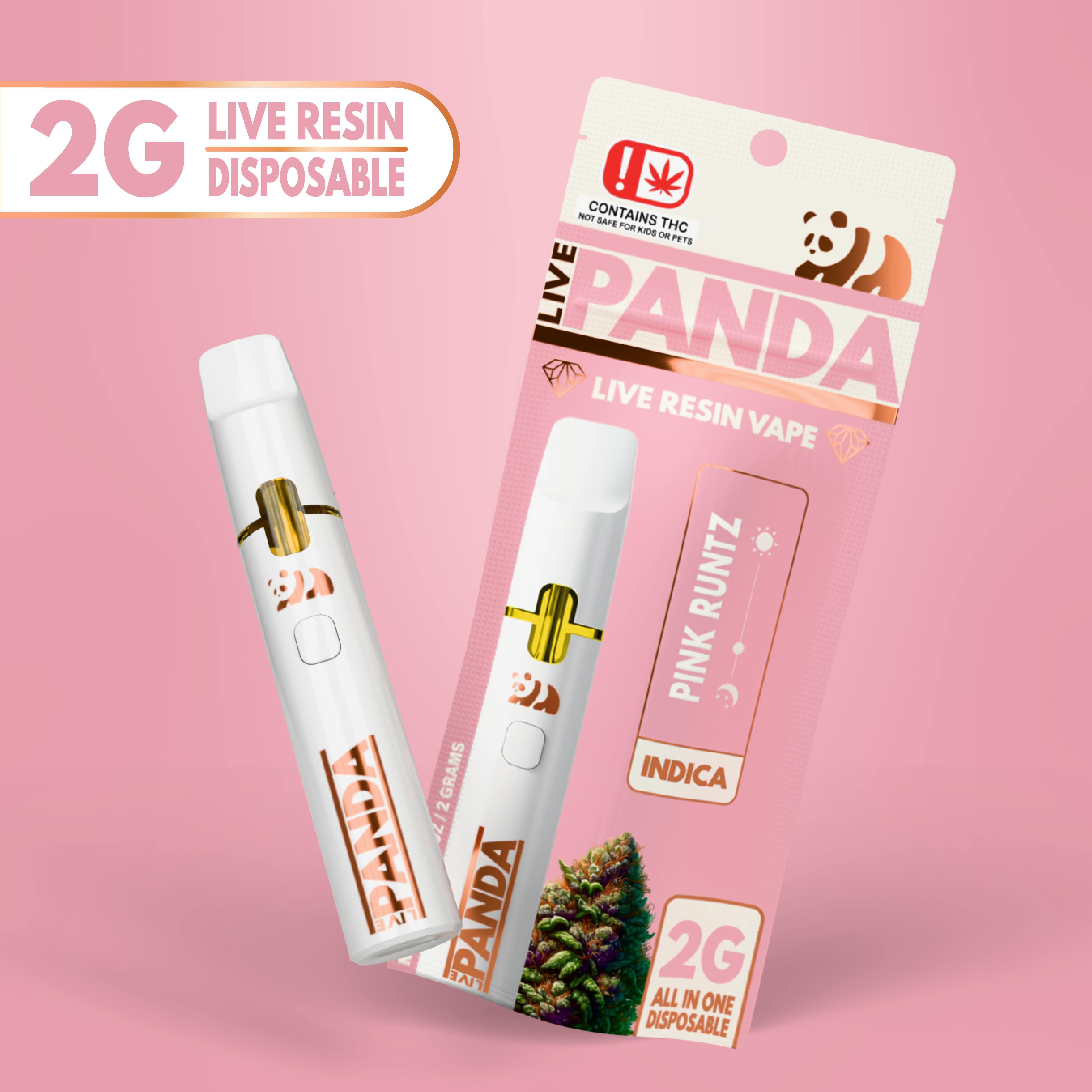 Live Panda - Pink Runtz - 2G Live Resin Vape - Loud Panda