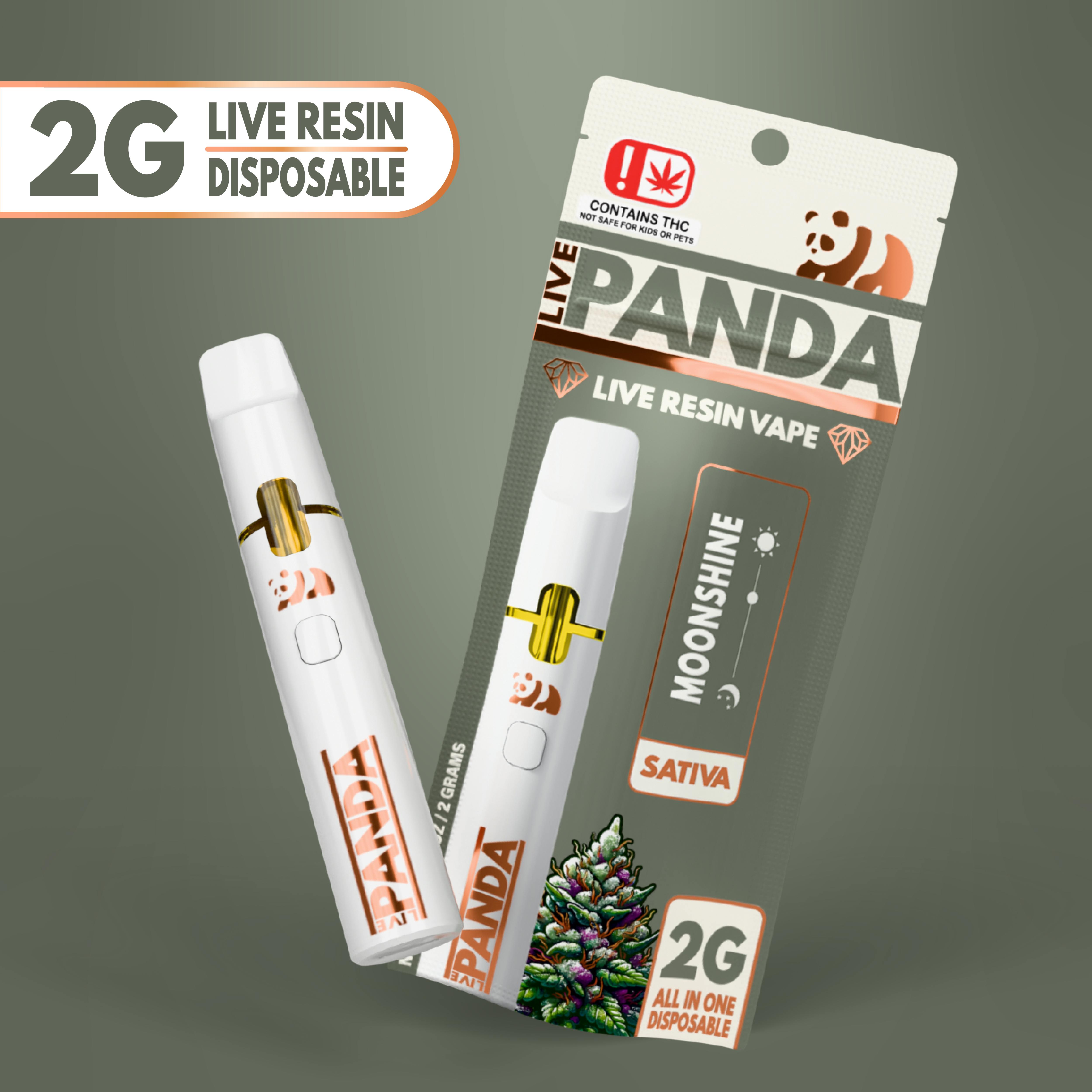Live Panda - Moonshine - 2G Live Resin Vape - Loud Panda