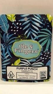 Purple Punch 1g Distillate Cart - Ole' 4 Fingers - Ole'4 Fingers