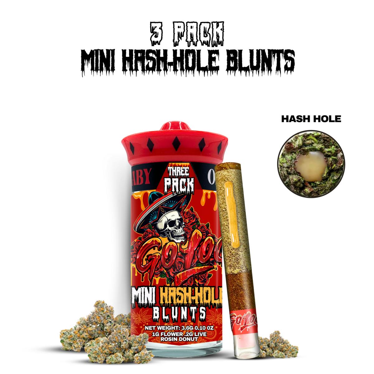 Go Loco Mini Hash-Hole Blunts (3 Pack) - Go Loco