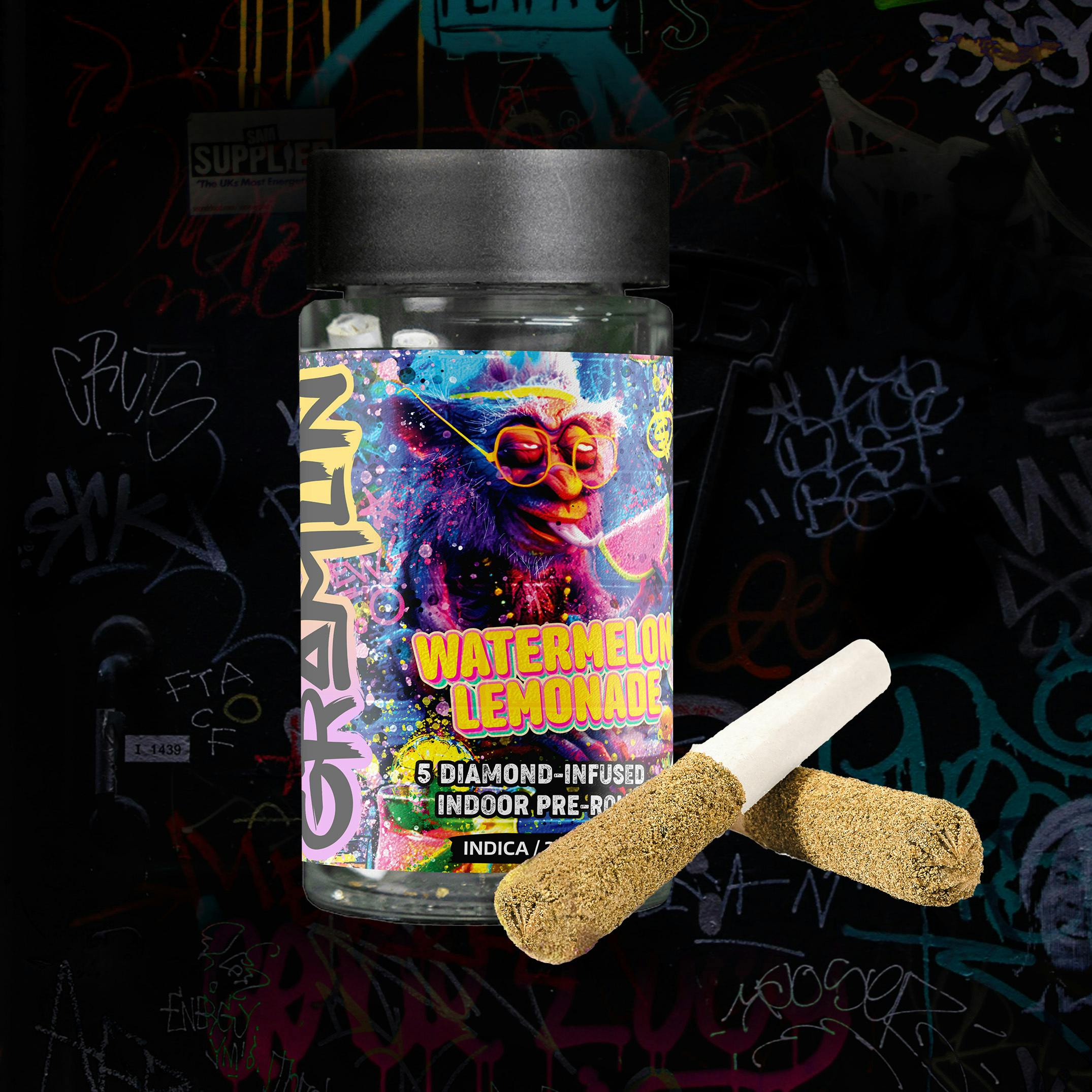 Watermelon Lemonade 2.5g Infused Pre-roll 5-pk - Gramlin