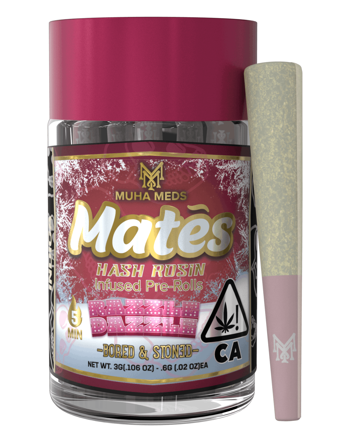 Razzle Dazzle Hash Rosin Mates Pre Rolls - Muha Meds