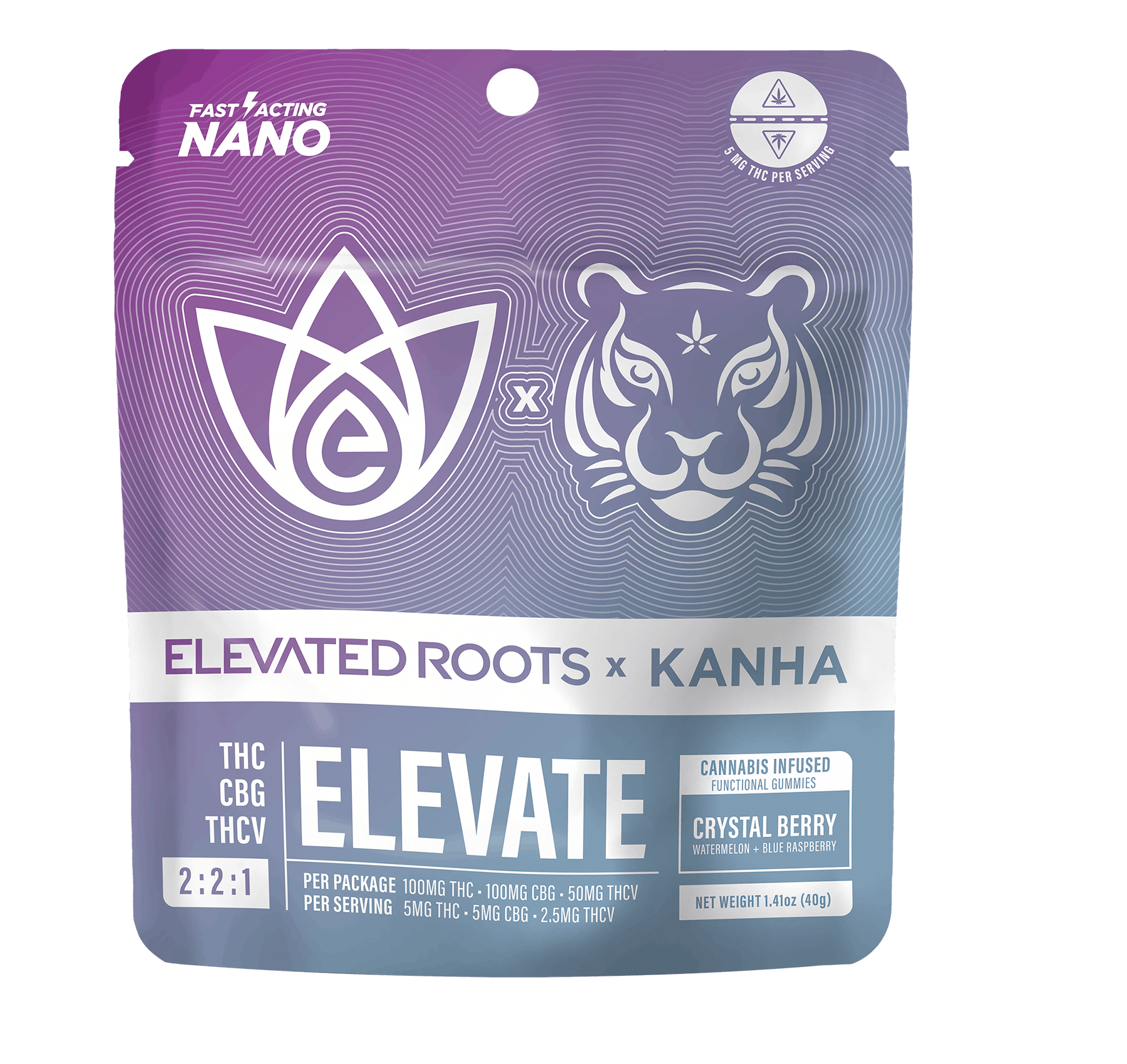 KANHA x Elevated Roots | ELEVATE | 2:2:1 THC:CBG:THCV - KANHA
