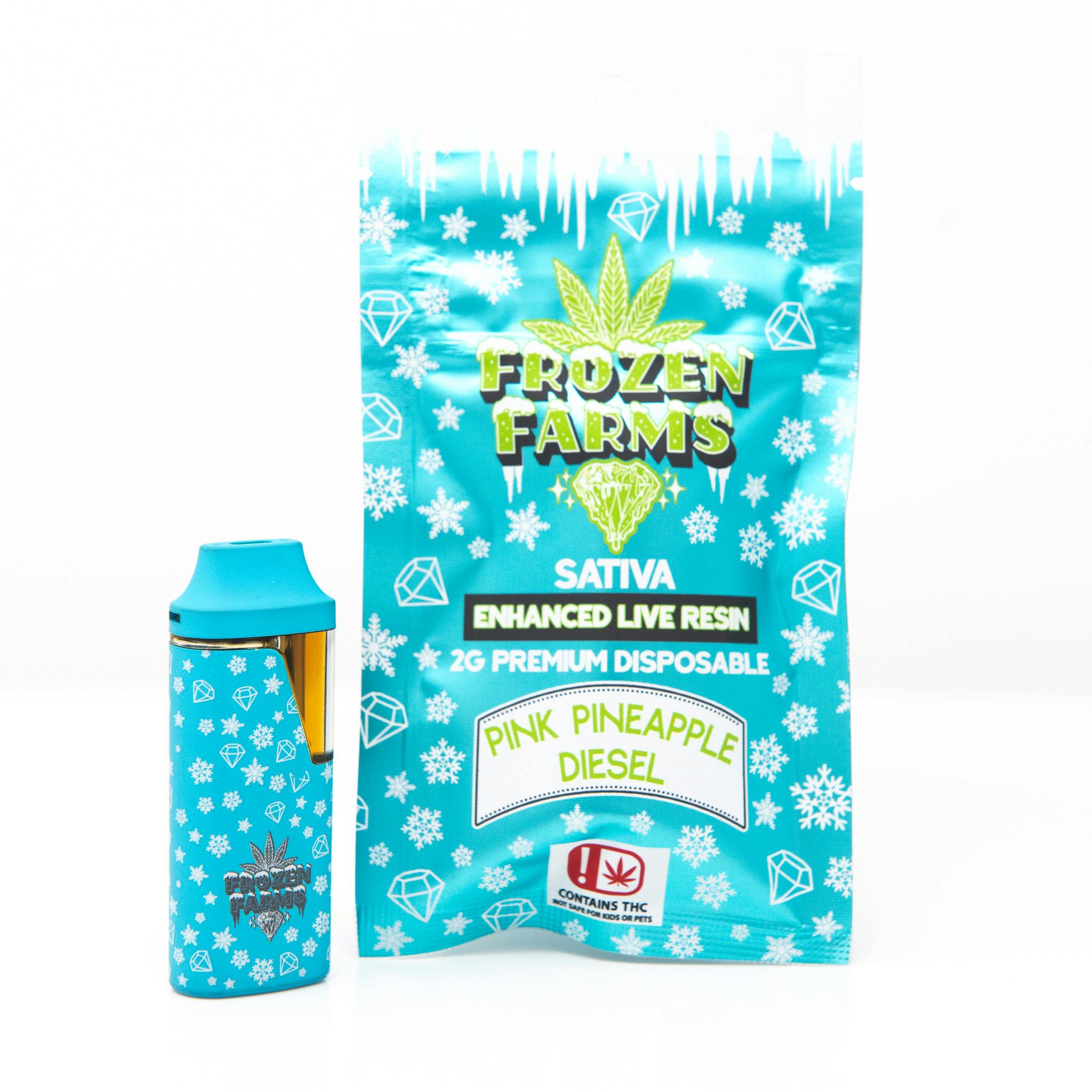 Frozen Farms 2G - Pink Pineapple Diesel - Live Resin Disposable (SATIVA ...