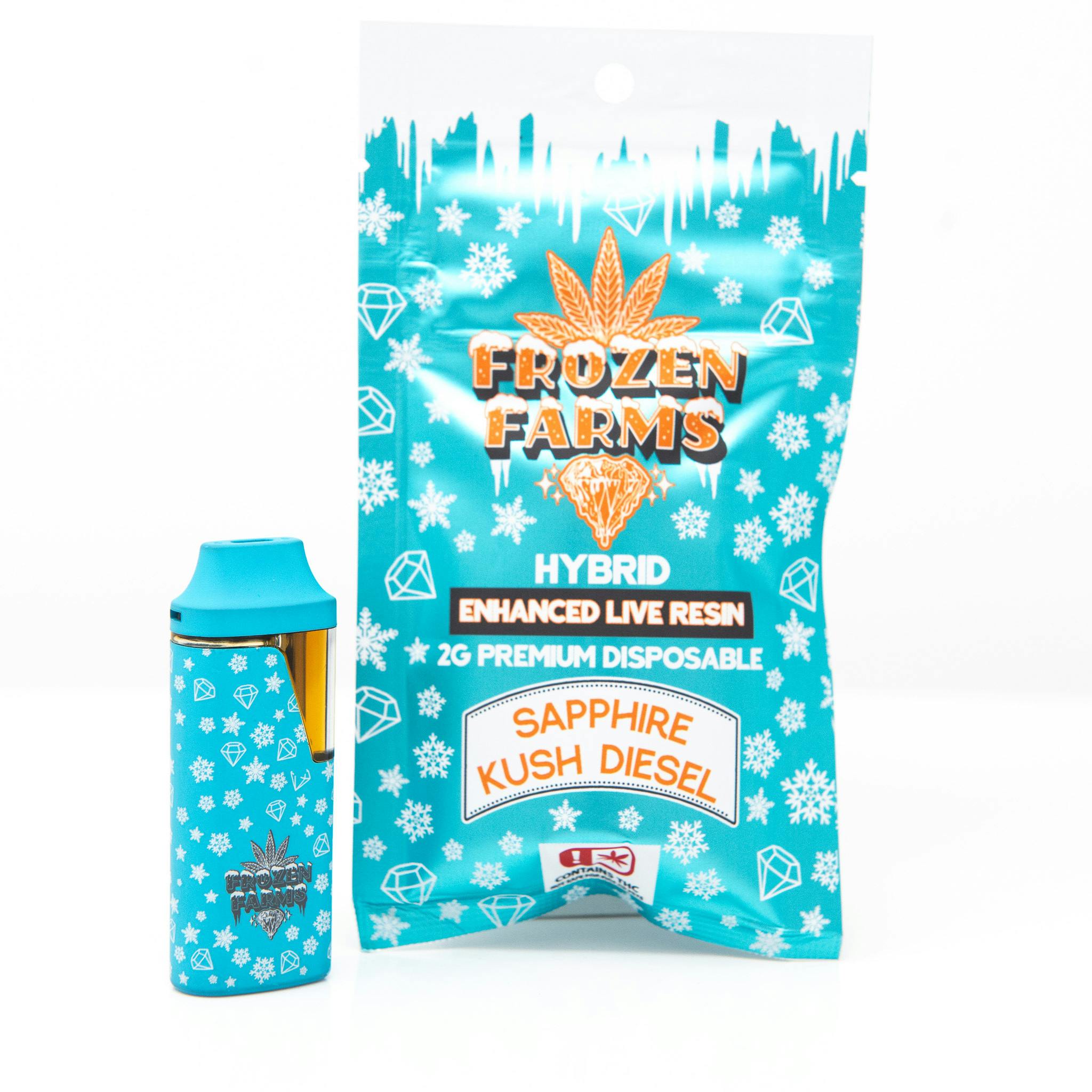 Frozen Farms 2G - Sapphire Kush Diesel - Live Resin Disposable (HYBRID ...