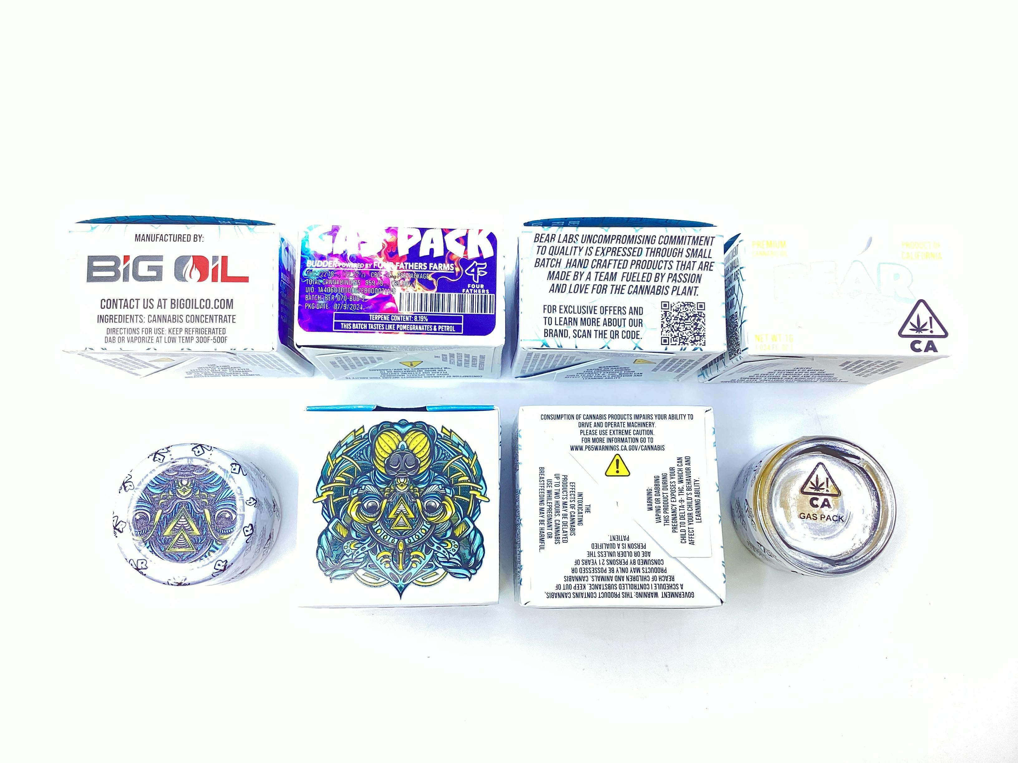 Gas Pack Budder - 1g - Bear Labs