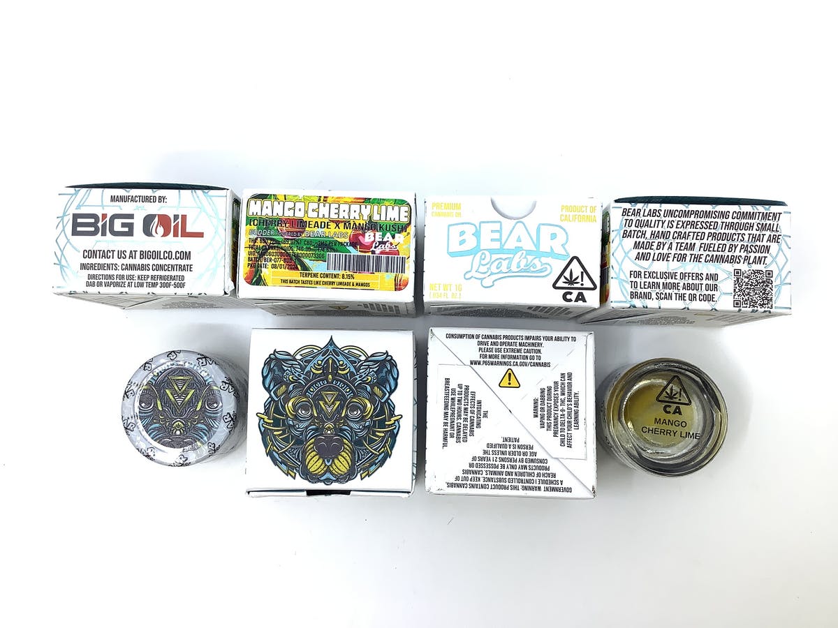 Mango Cherry Lime Budder - 1g - Bear Labs