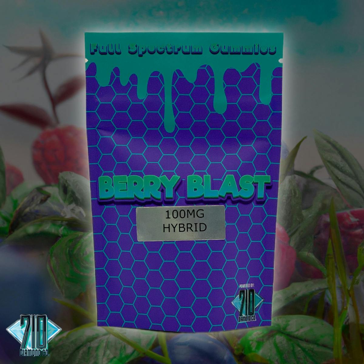 710 Full Spectrum - Gummies - Berry Blast - 100mg - 710 Diamond co