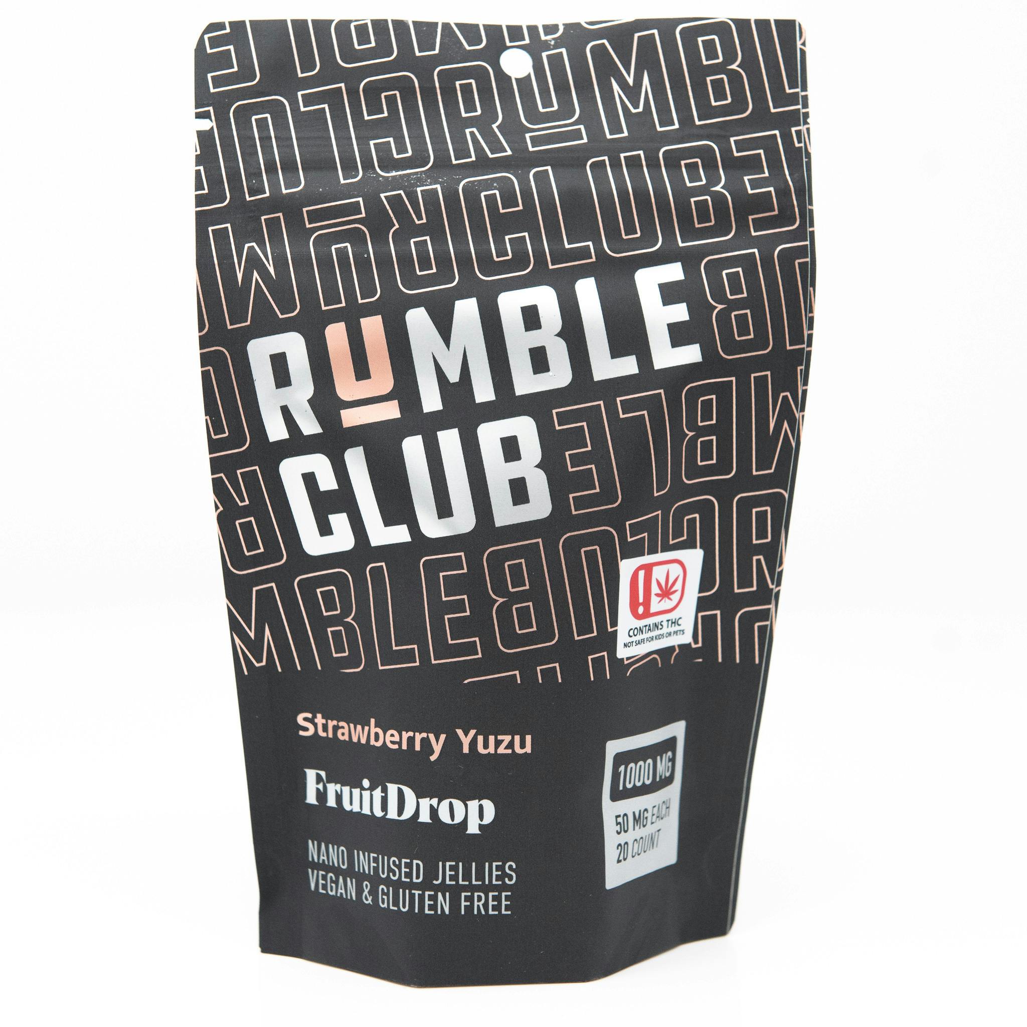 Rumble Club - Nano FruitDrop - 1000mg - Strawberry Yuzu - Rumble Club