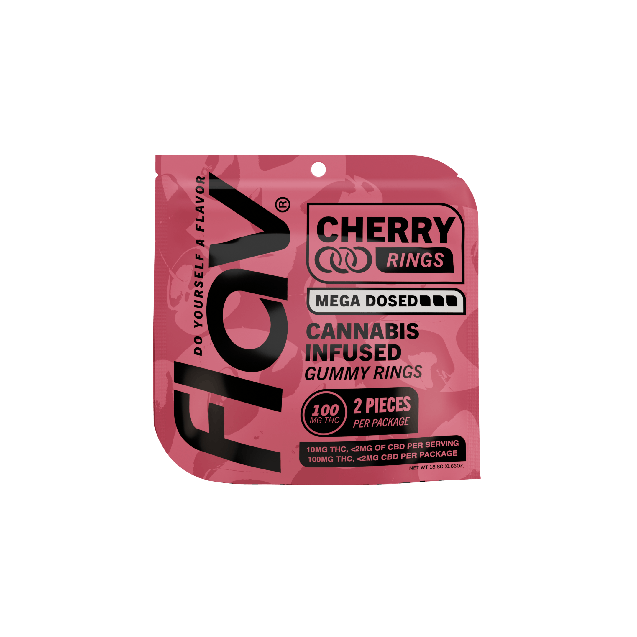 Flav - Mega Rings - 100mg - Cherry - Flav