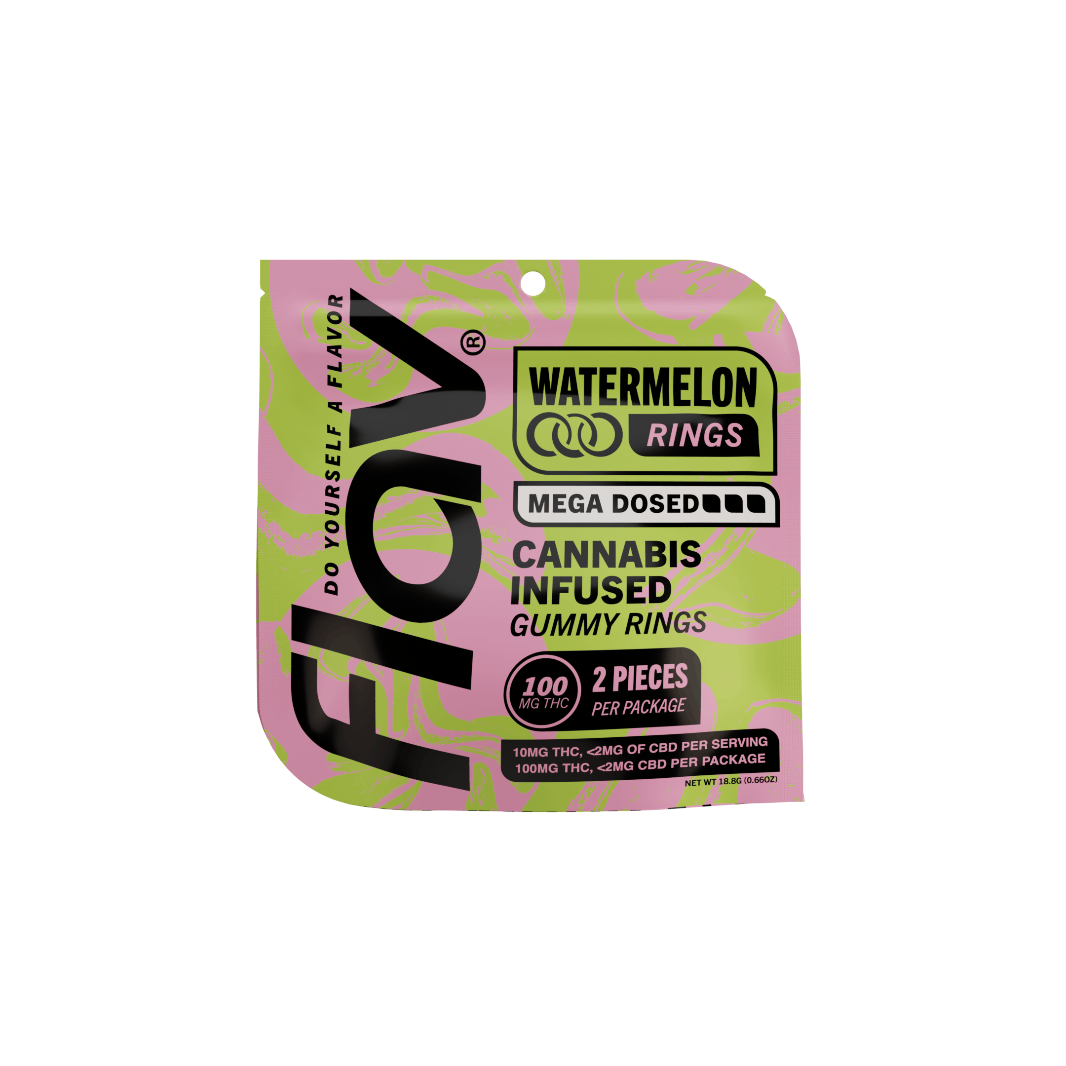 Flav - Mega Rings - 100mg - Watermelon - Flav