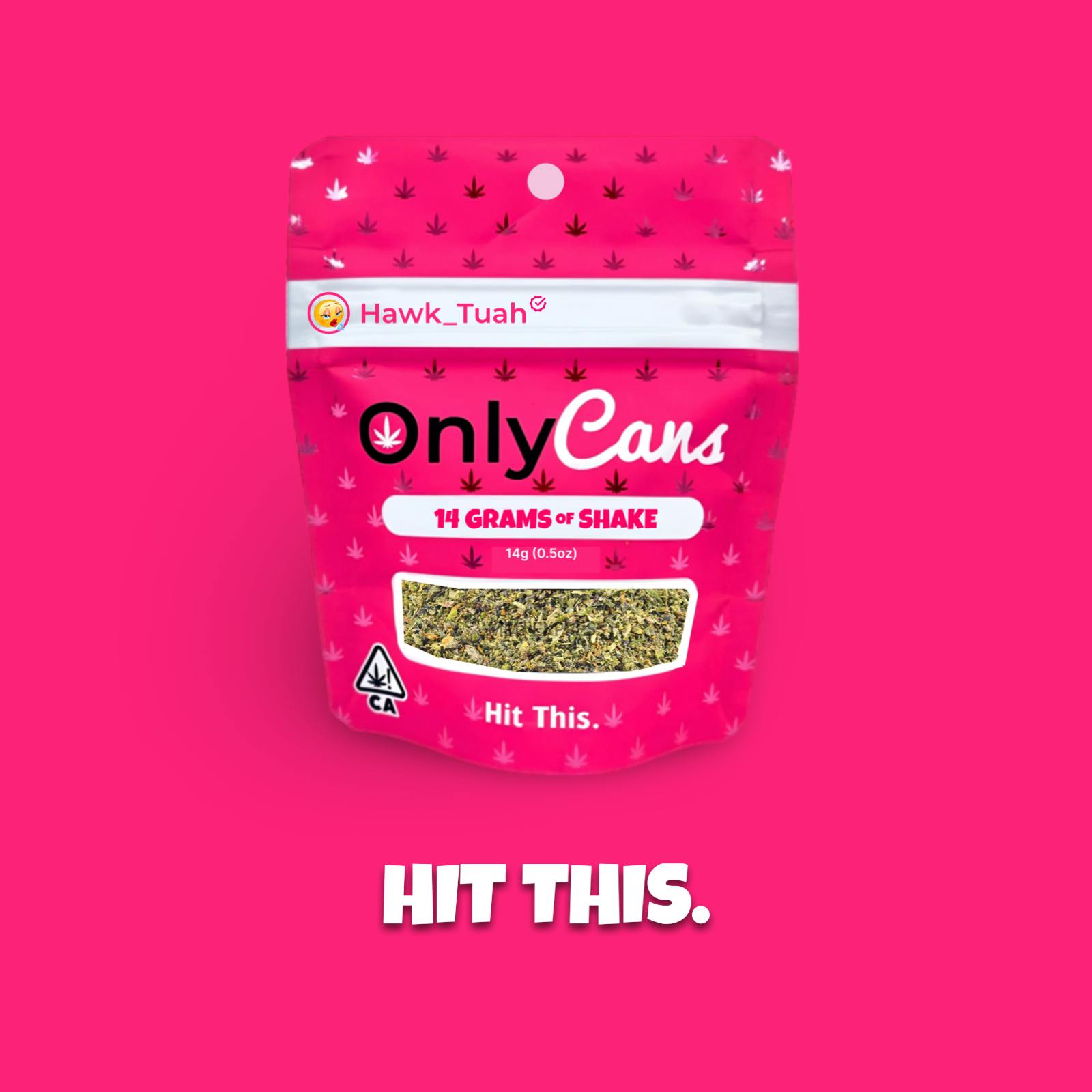 Hawk Tuah (Sativa Hybrid) - Indoor Shake - 14g - OnlyCans