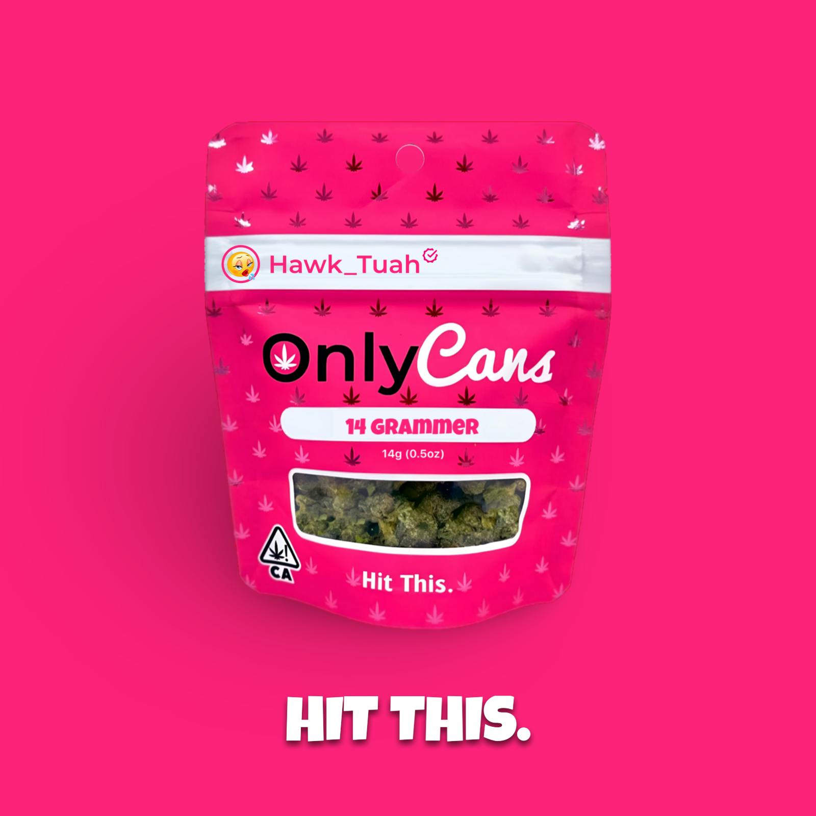 Hawk Tuah (Sativa Hybrid) - Smalls Indoor Flower - 14g - OnlyCans