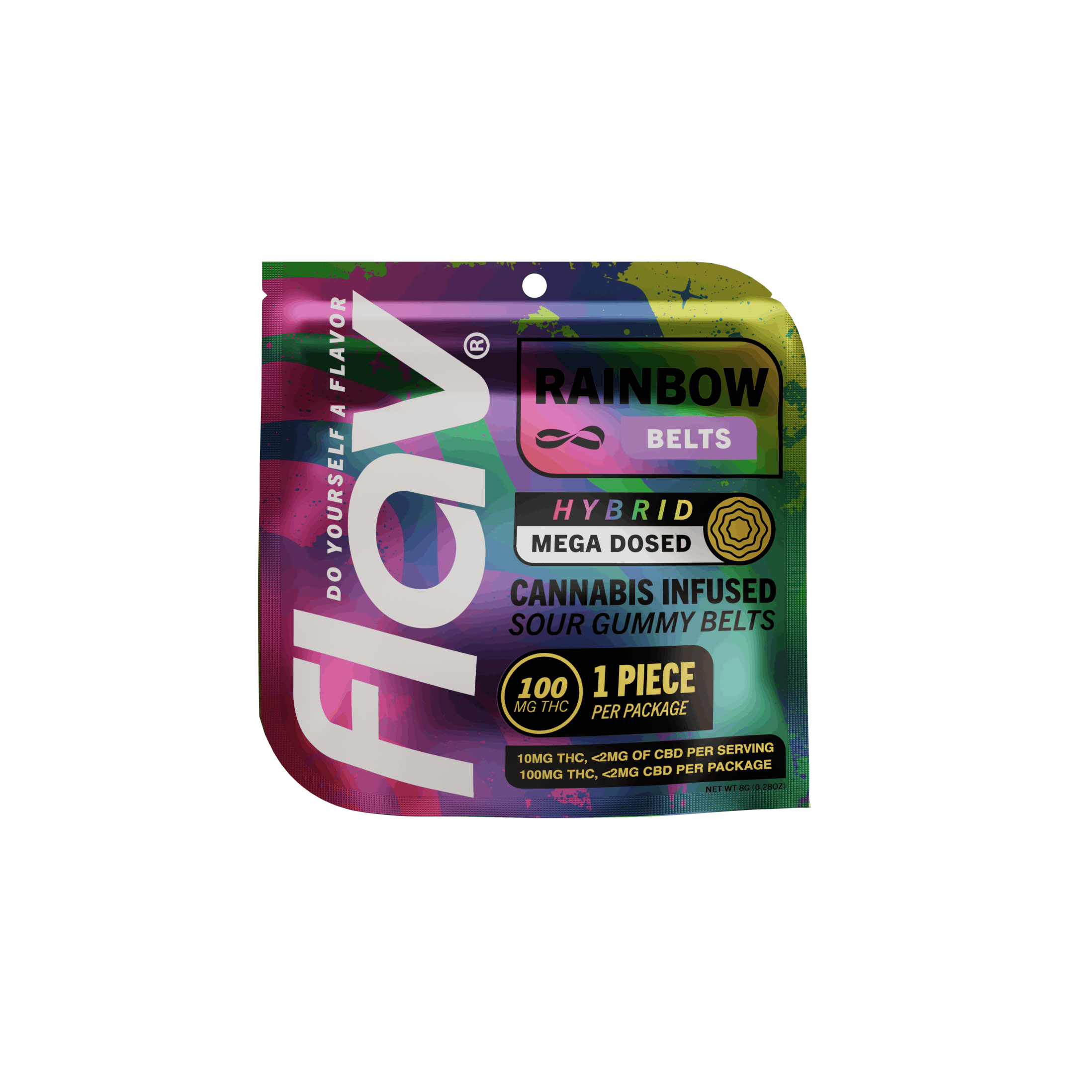 Flav - Mega Belt - Live Resin - 100mg - Rainbow - Hybrid - Flav