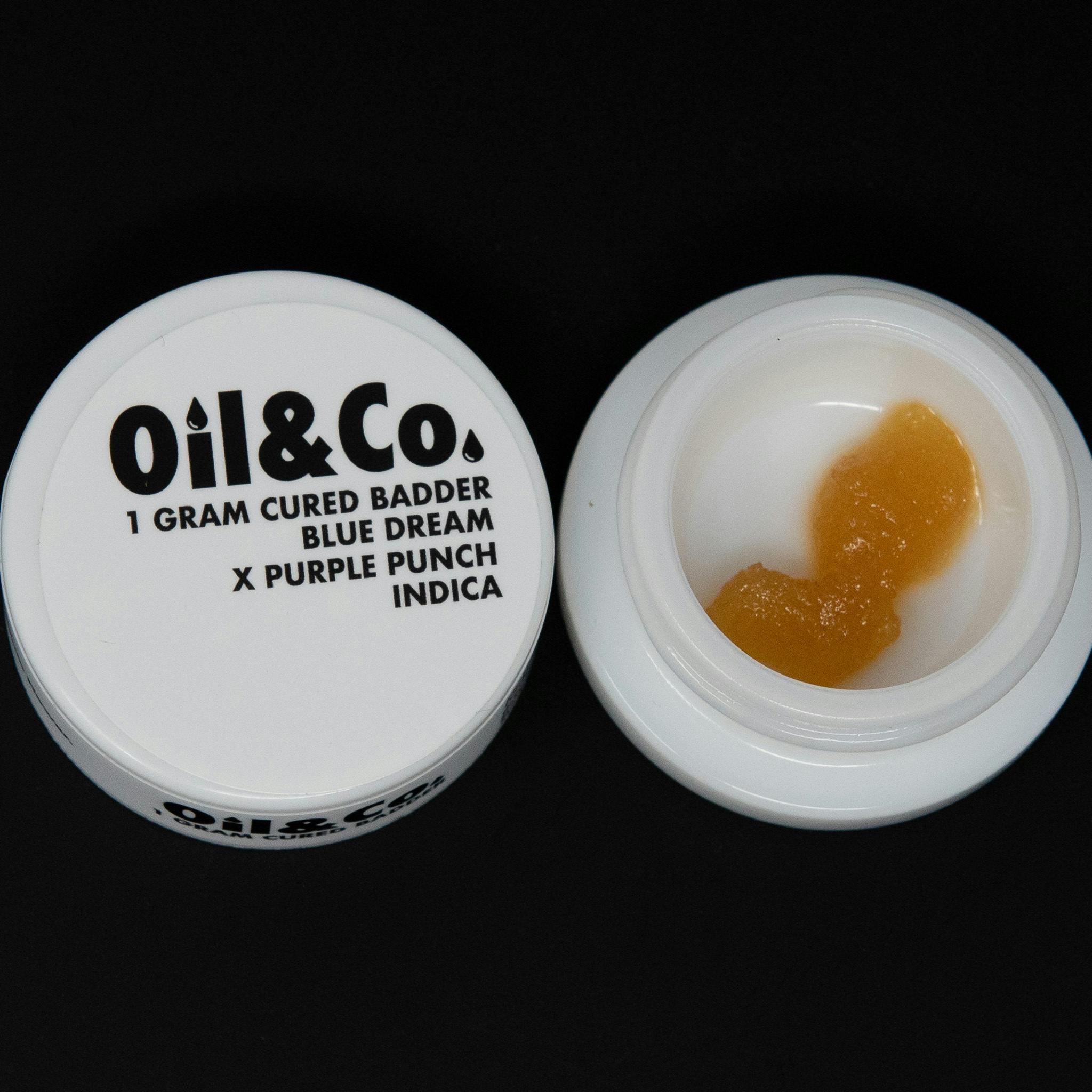 1g Cured Badder - Blue Dream X Purple Punch - Oil & Co (Indica) - Oil & Co