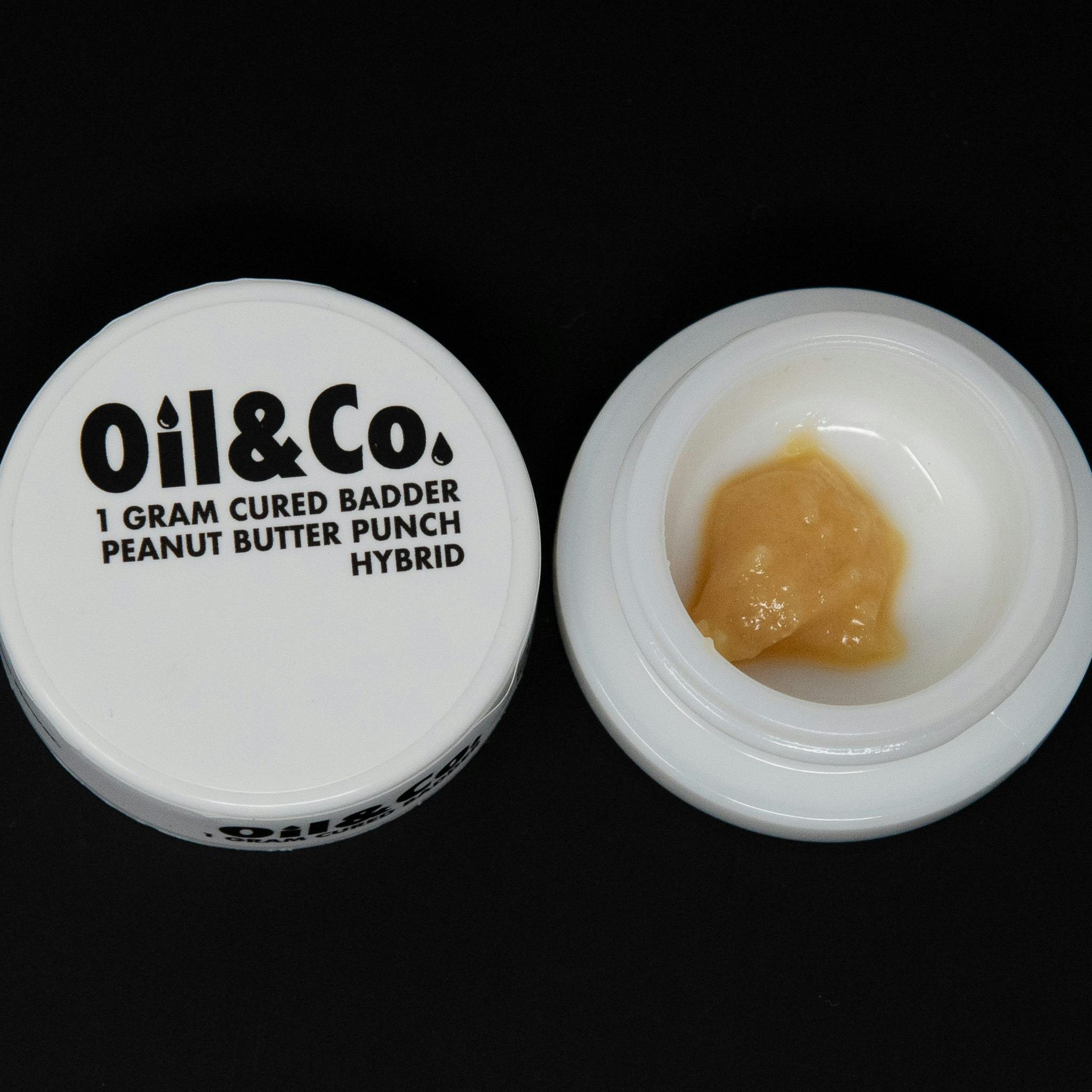 1g Cured Badder - Peanut Butter Punch - Oil & Co (Indica) - Oil & Co