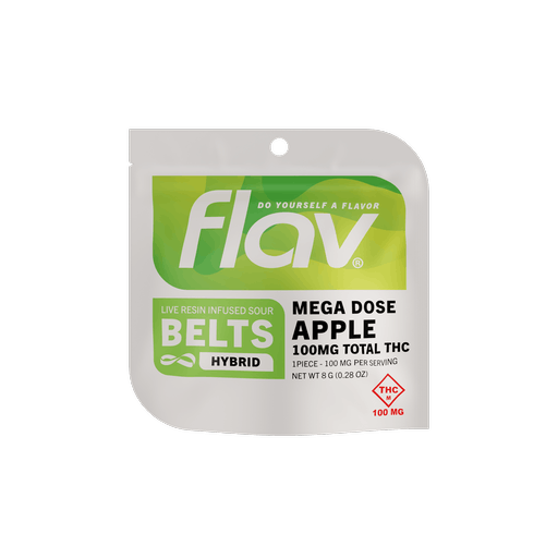 Green Apple Belts - Megadose 100mg | 1 pack | 100mg - Flav