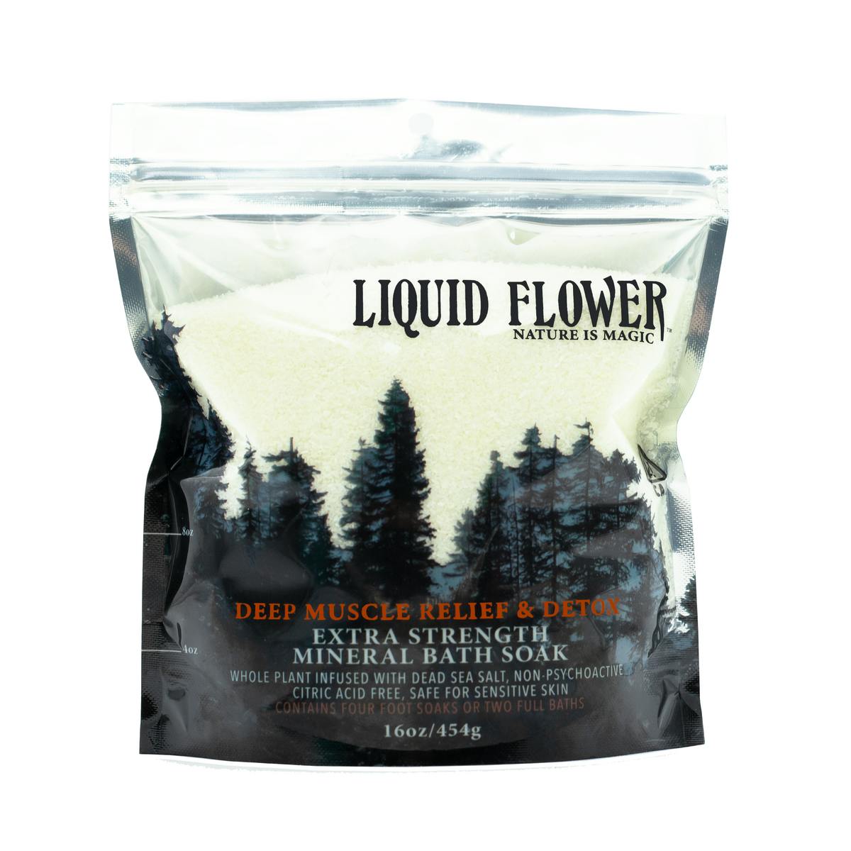 Deep Muscle Relief & Detox Mineral Bath Soak - Liquid Flower