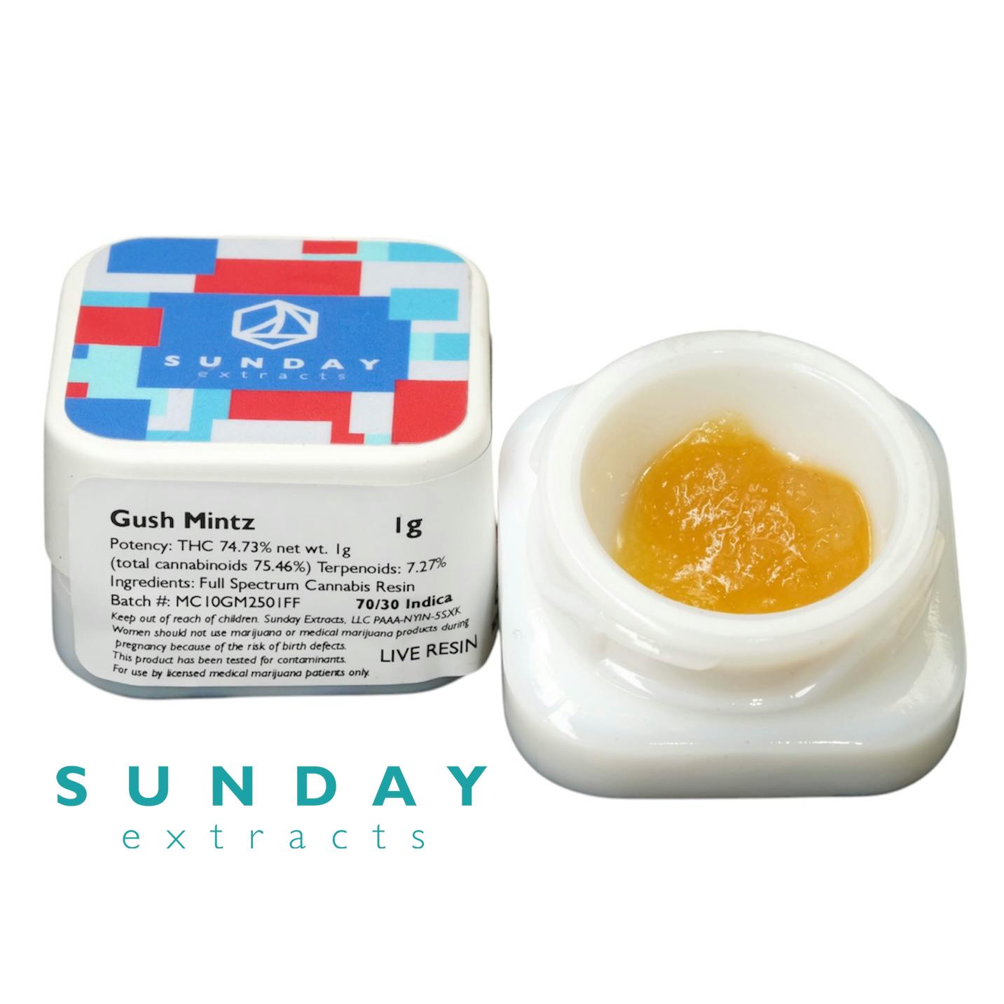 1g Concentrate Gush Mintz - Sunday Extracts