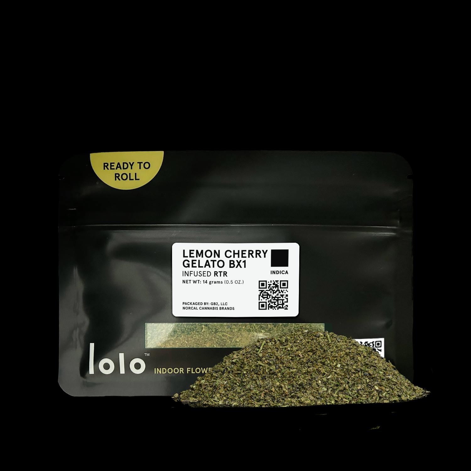 Lemon Cherry Gelato BX1 | Indoor Kief Infused Ready To Roll | 14g - lolo