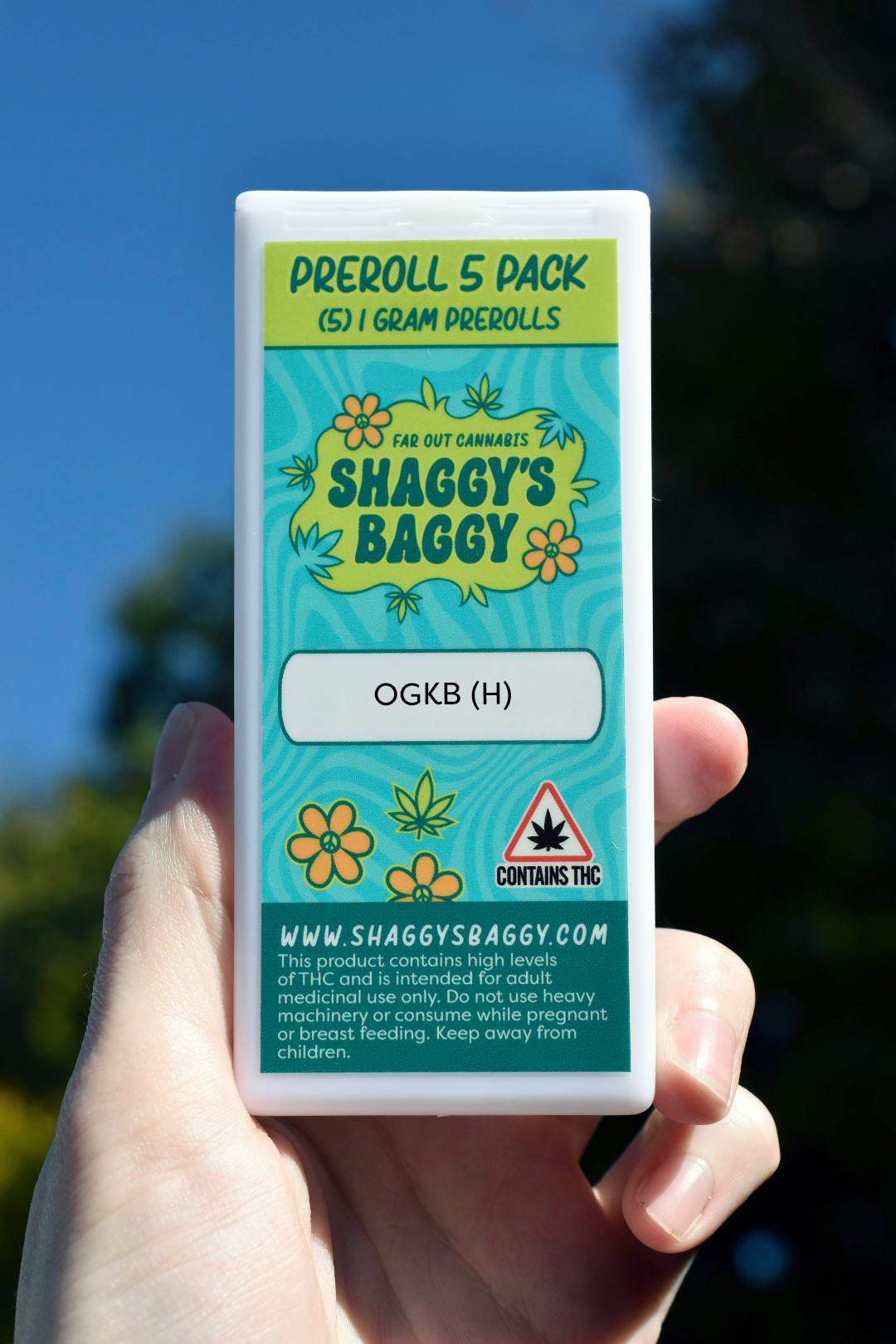 OGKB Preroll 5 Pack - Shaggy's Baggy - Shaggy's Baggy