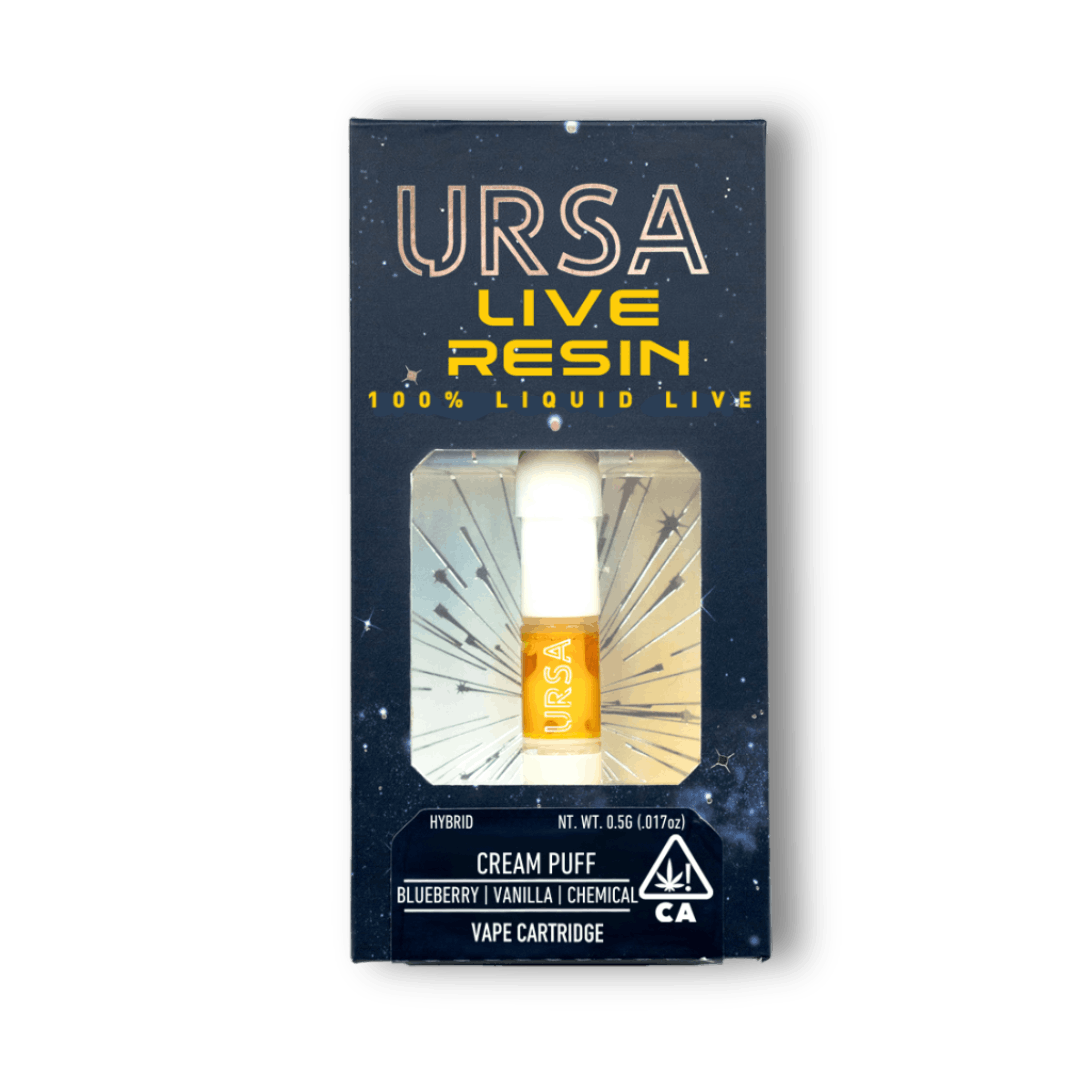 Cream Puff 0.5G Live Resin Cartridge - URSA Extracts