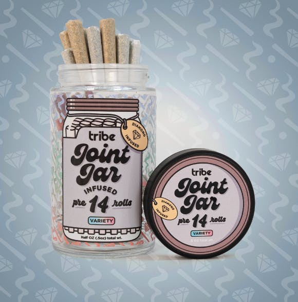 Joint Jar - Variety - Diamond Infused Pre Rolls - 14g - Tribe