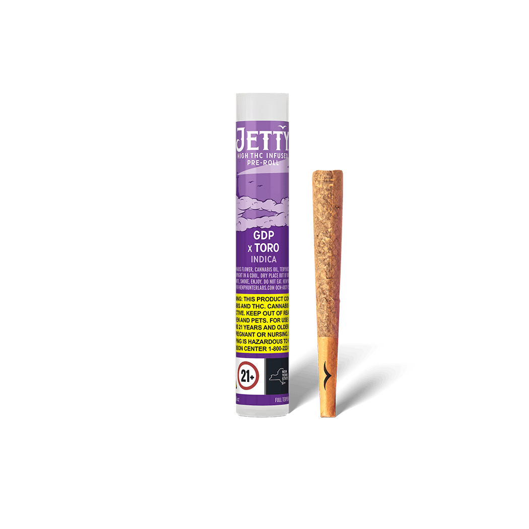 GDP x Toro High THC Infused Pre-Rolls 1g Single - Jetty Extracts