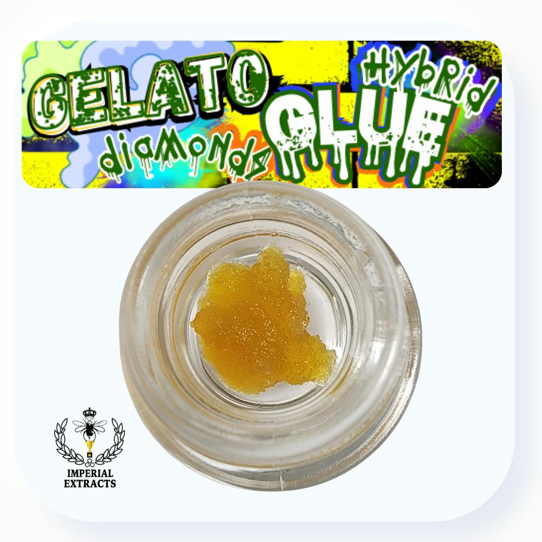 Gelato Glue 1.0 g (Hybrid) Diamonds/Sauce (THC-a) - Imperial Extracts