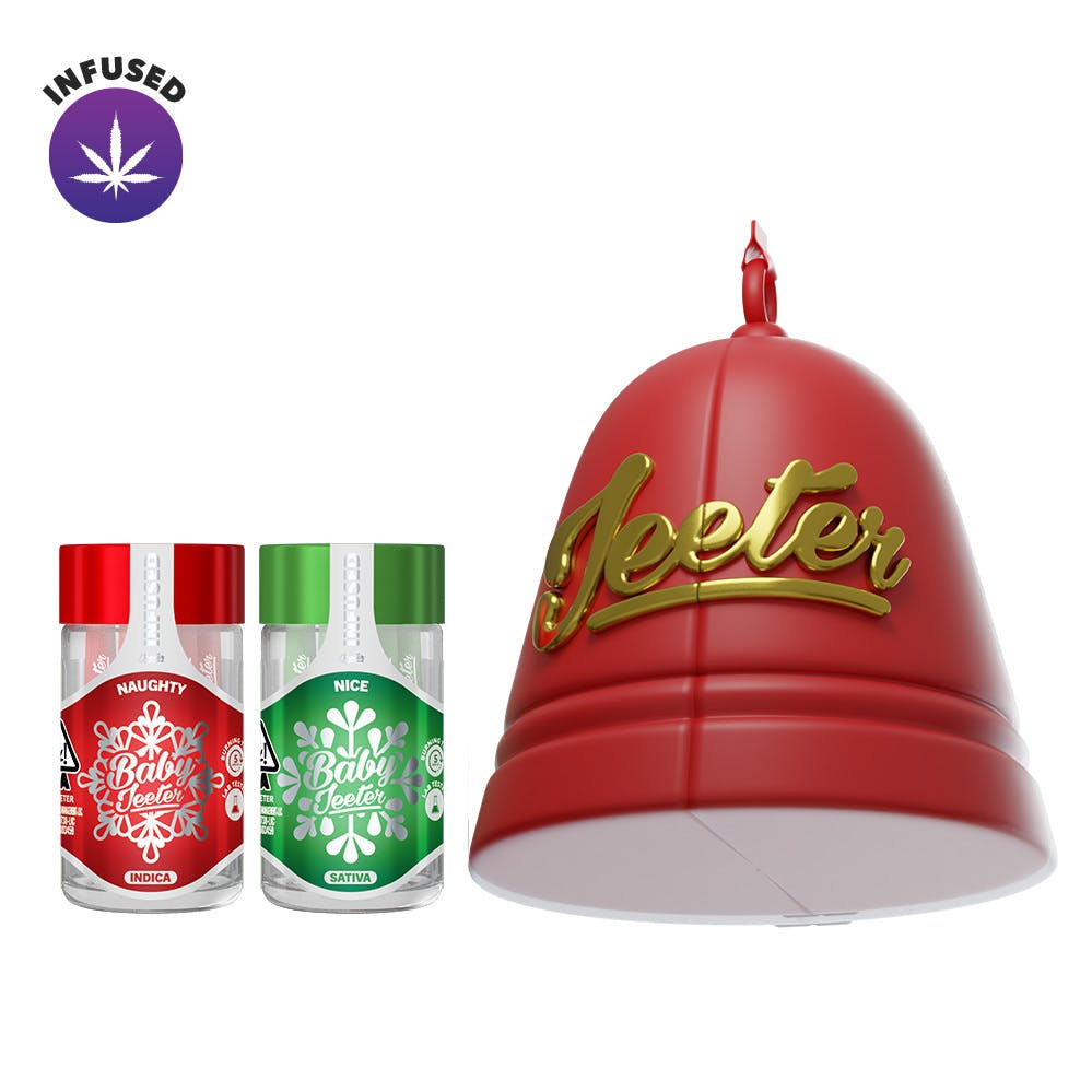 Jeeter Bells - 2 Infused Baby Jeeter 5 Packs Holiday Strains - Jeeter