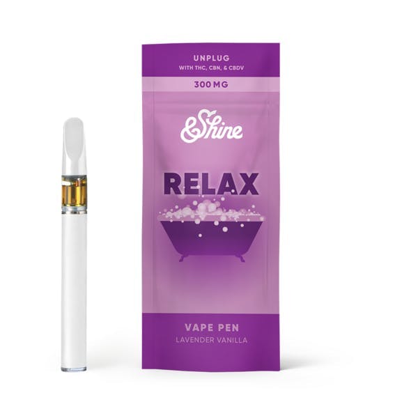 &Shine | Relax - Lavender Vanilla | Disposable Vape Pen | 300mg - &SHINE