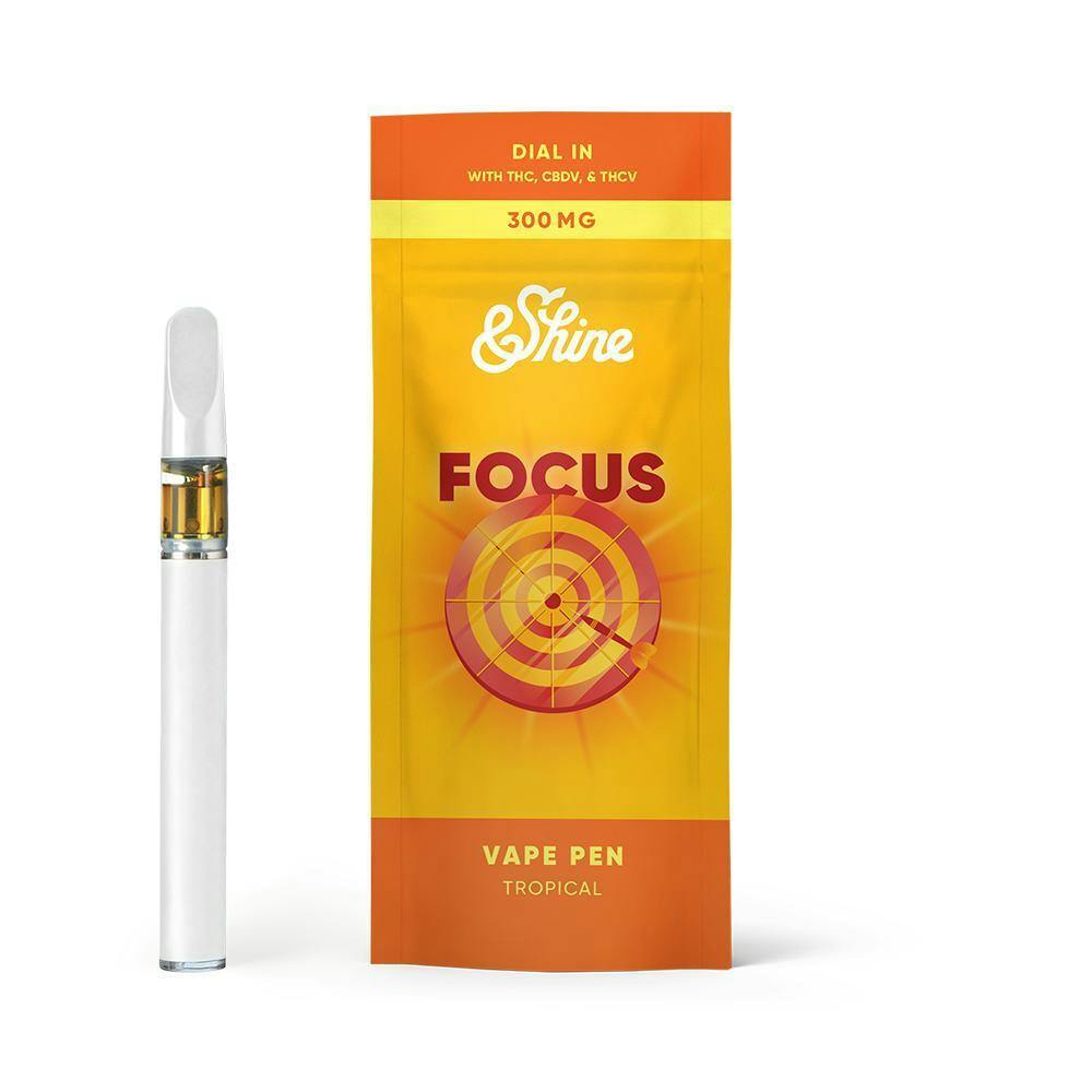 &Shine | Focus - Tropical | Disposable Vape Pen | 300mg - &SHINE