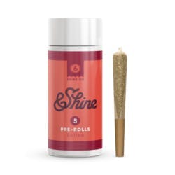&Shine | Raspberry Parfait #16 | Pre-Roll 5-Pack | 2.5g - &SHINE