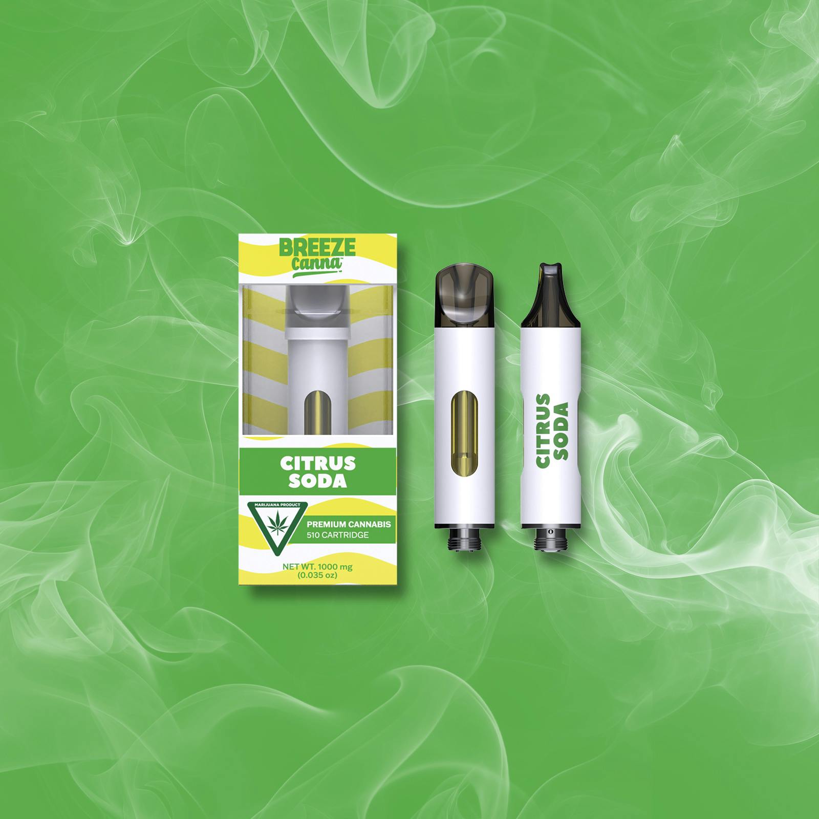 BREEZE Canna - Citrus Soda - Classic 1g 510 Vape Device - Breeze Canna BREEZE Canna - Citrus Soda - Classic 1g 510 Vape Device - Breeze Canna