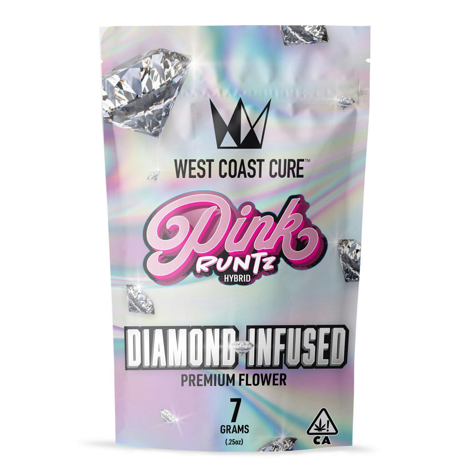 PInk Runtz - 7G Diamond Infused Premium Flower - West Coast Cure